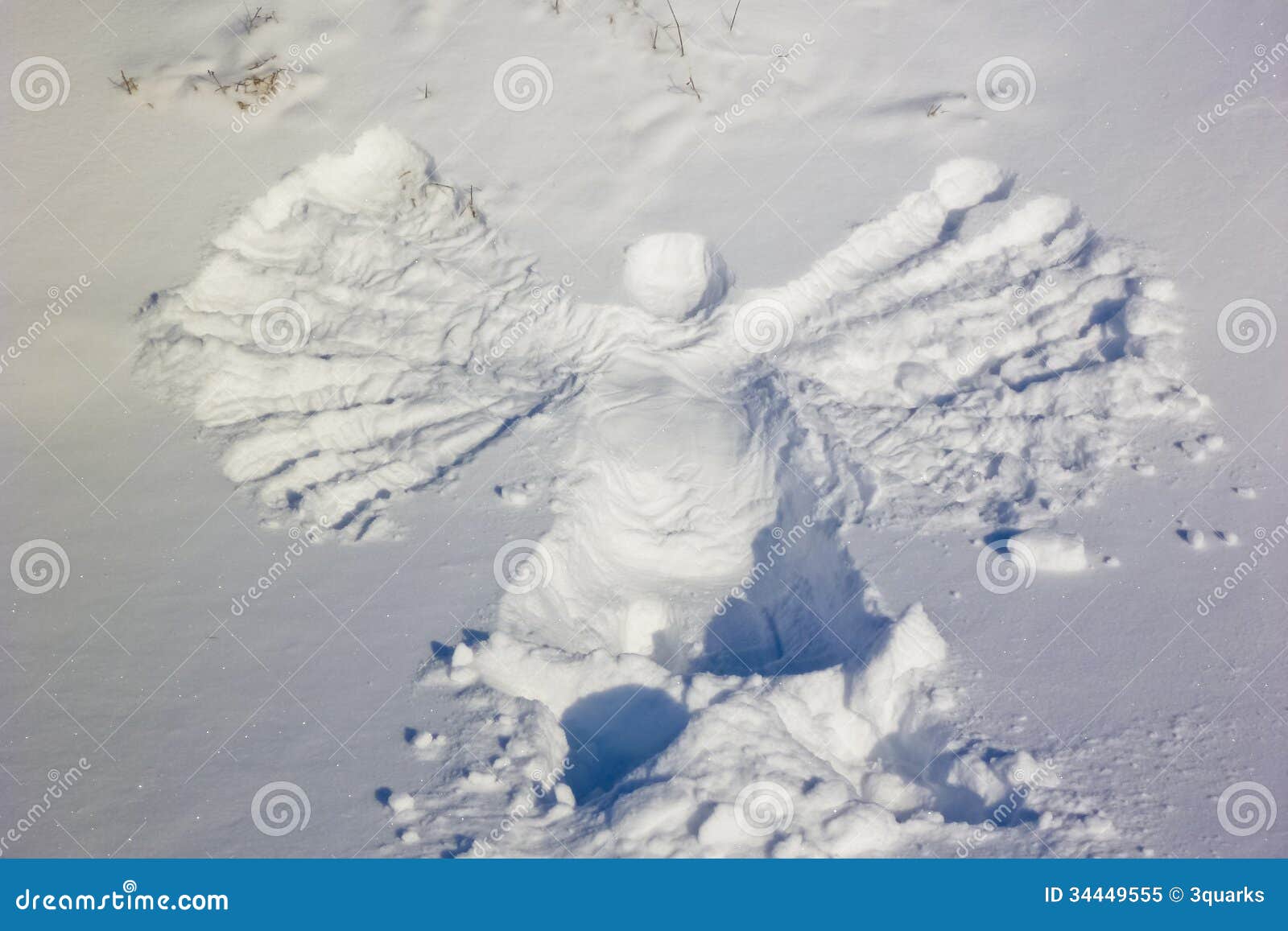 Angel in the snow stock image. Image of icily, gelid - 34449555