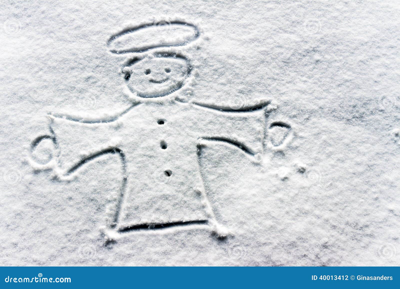 Angel in the snow stock photo. Image of schutzengerl - 40013412