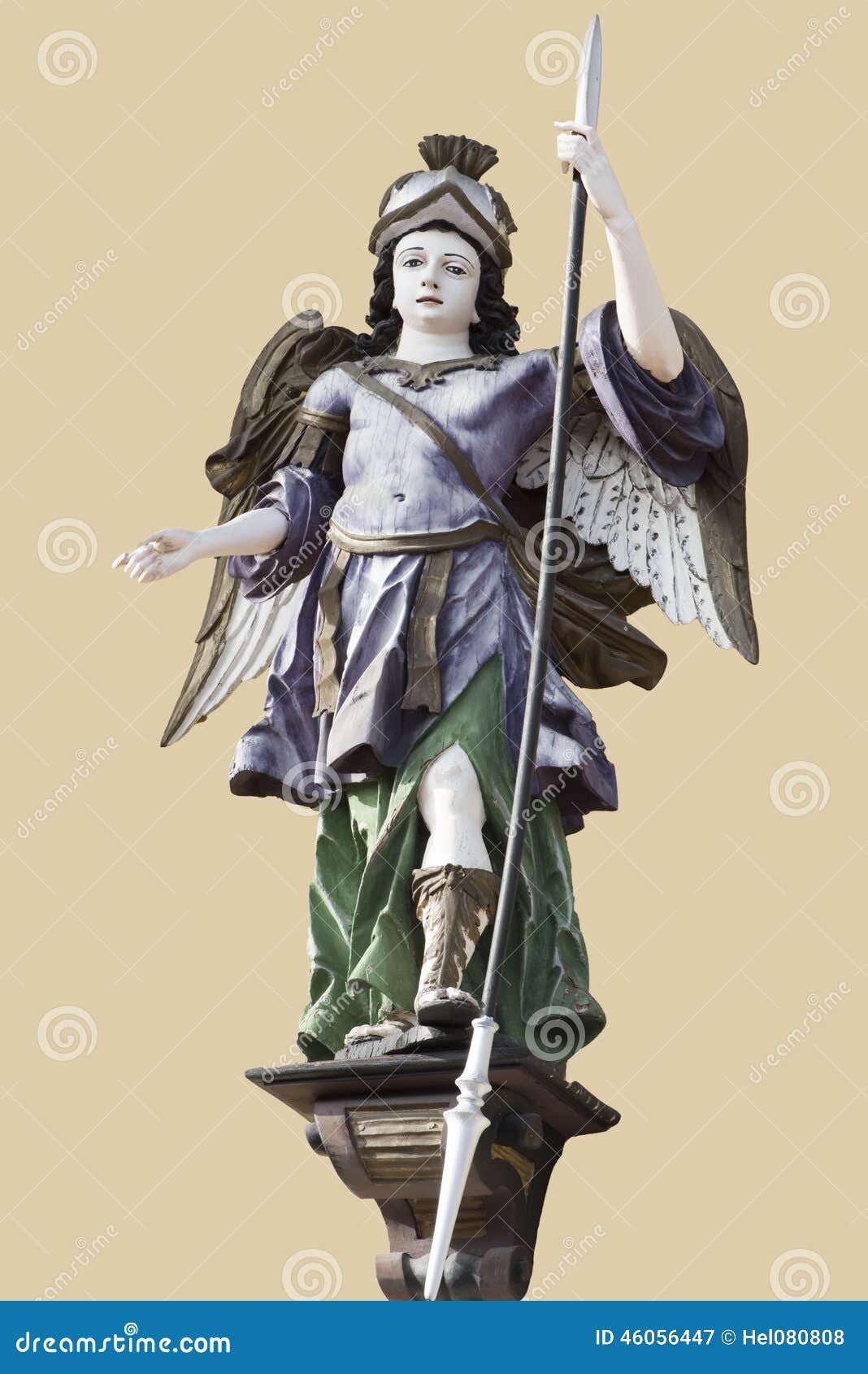 Angel with Speer stock image. Image of style, angel, knight - 46056447