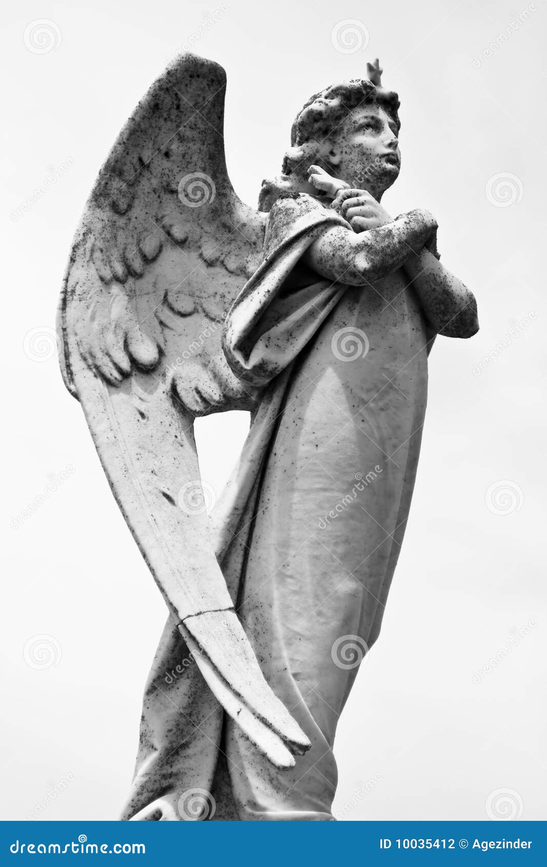 Angel statue stock photo. Image of angel, black, faith - 10035412