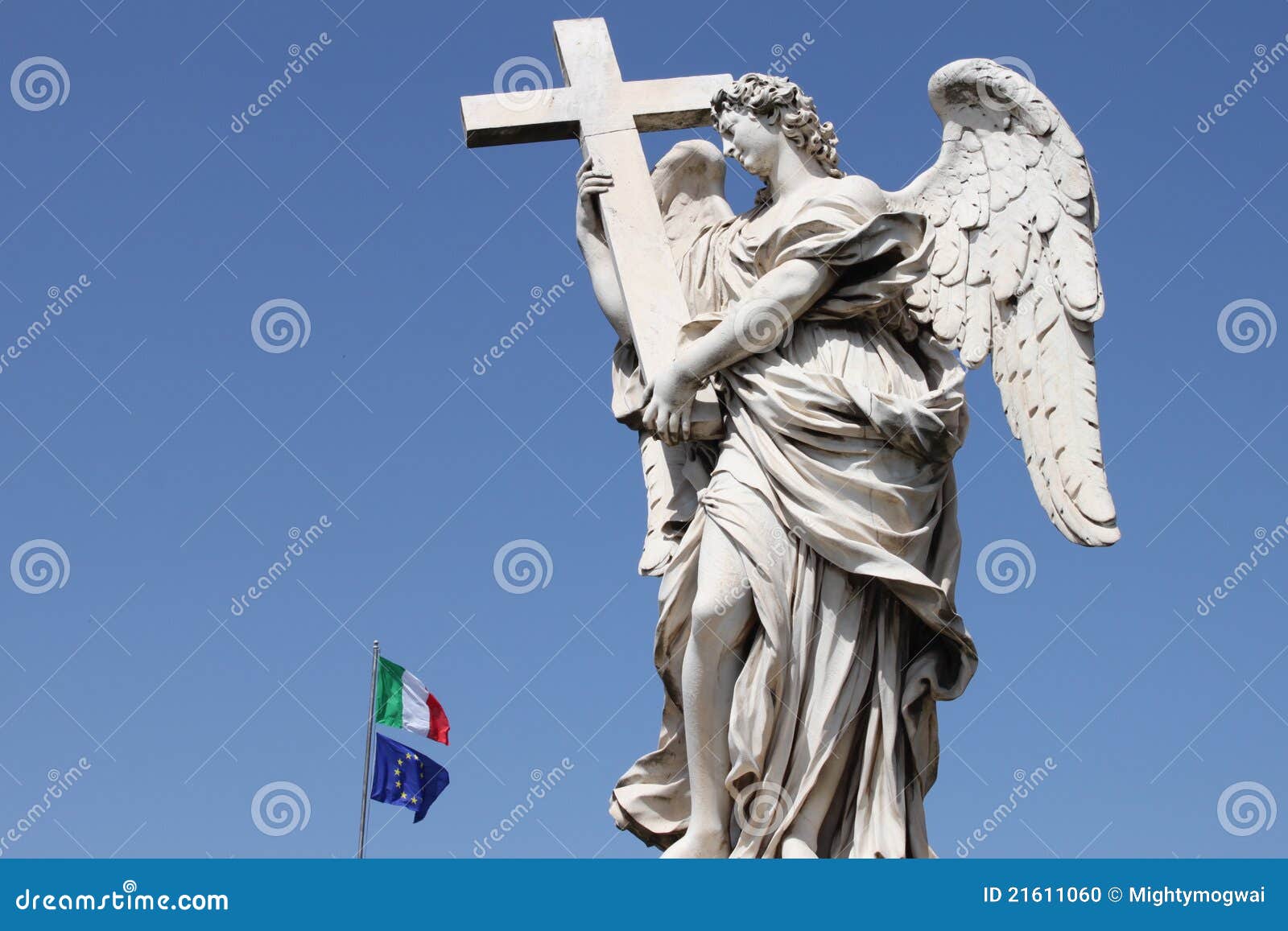 Angel statue stock photo. Image of union, europe, wing - 21611060