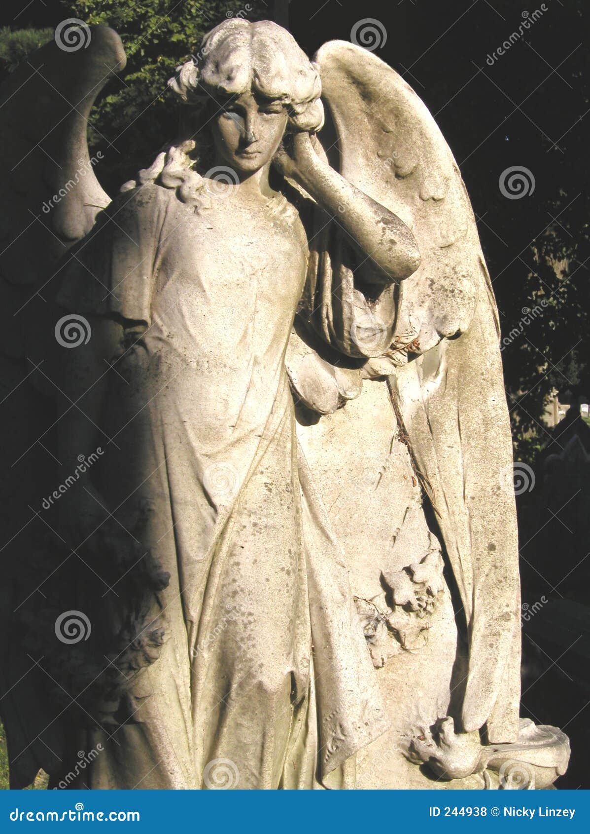 Angel statue stock photo. Image of memorials, carved, memorial - 244938