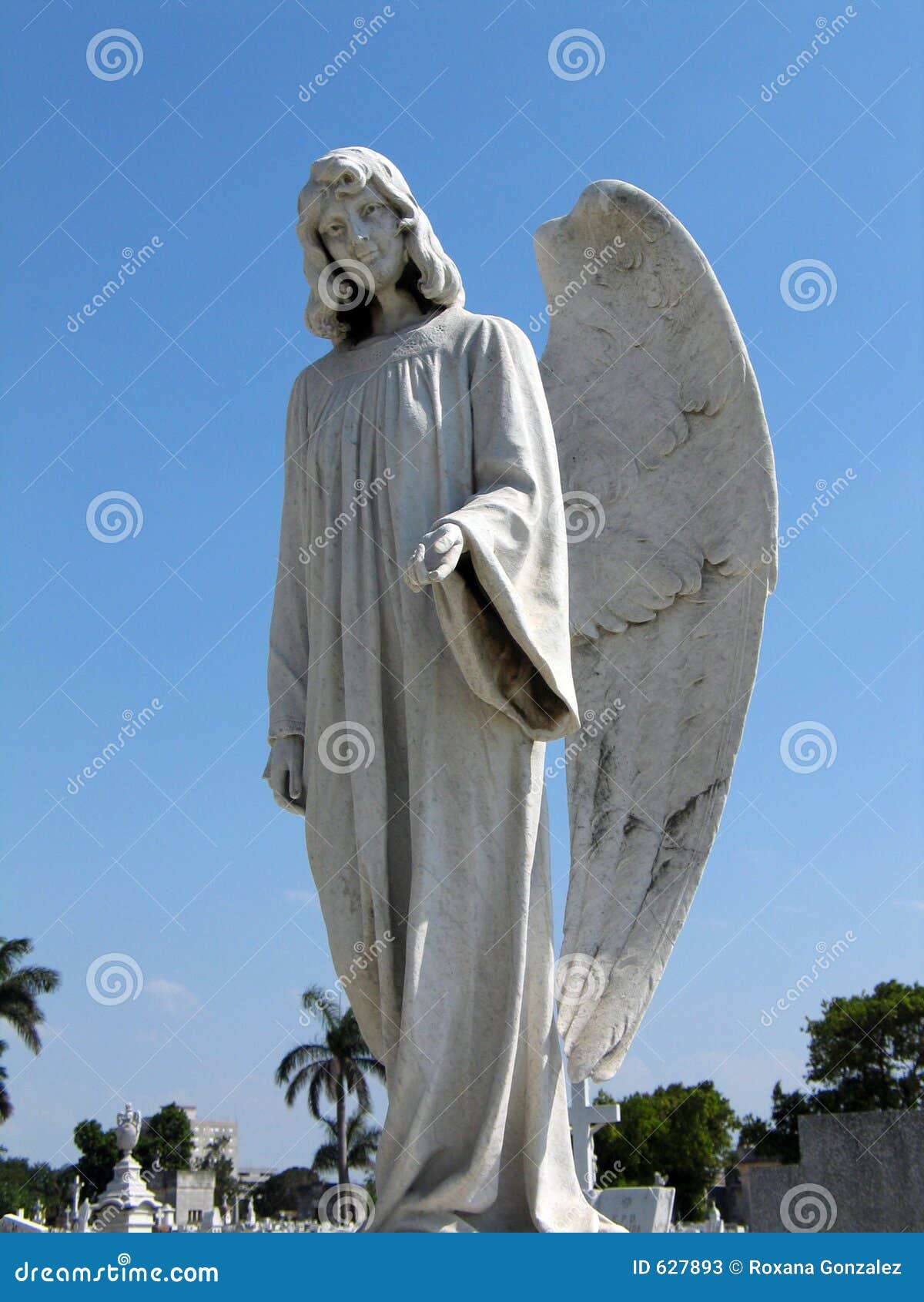 Angel statue stock image. Image of eyes, religion, gothic - 627893