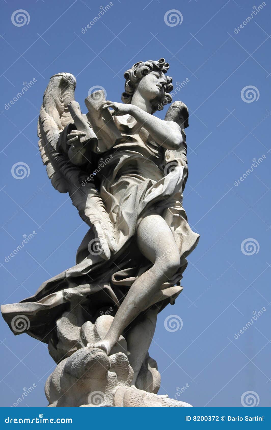 Angel statue stock photo. Image of fortress, carrying - 8200372