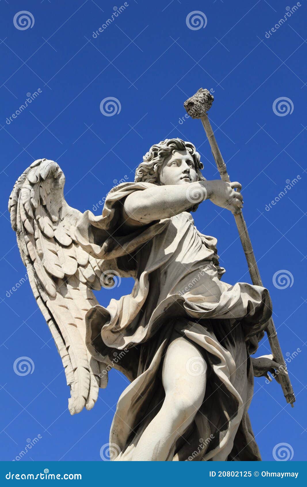 Angel Statue of Castle Saint Angelo Stock Image - Image of tomb ...
