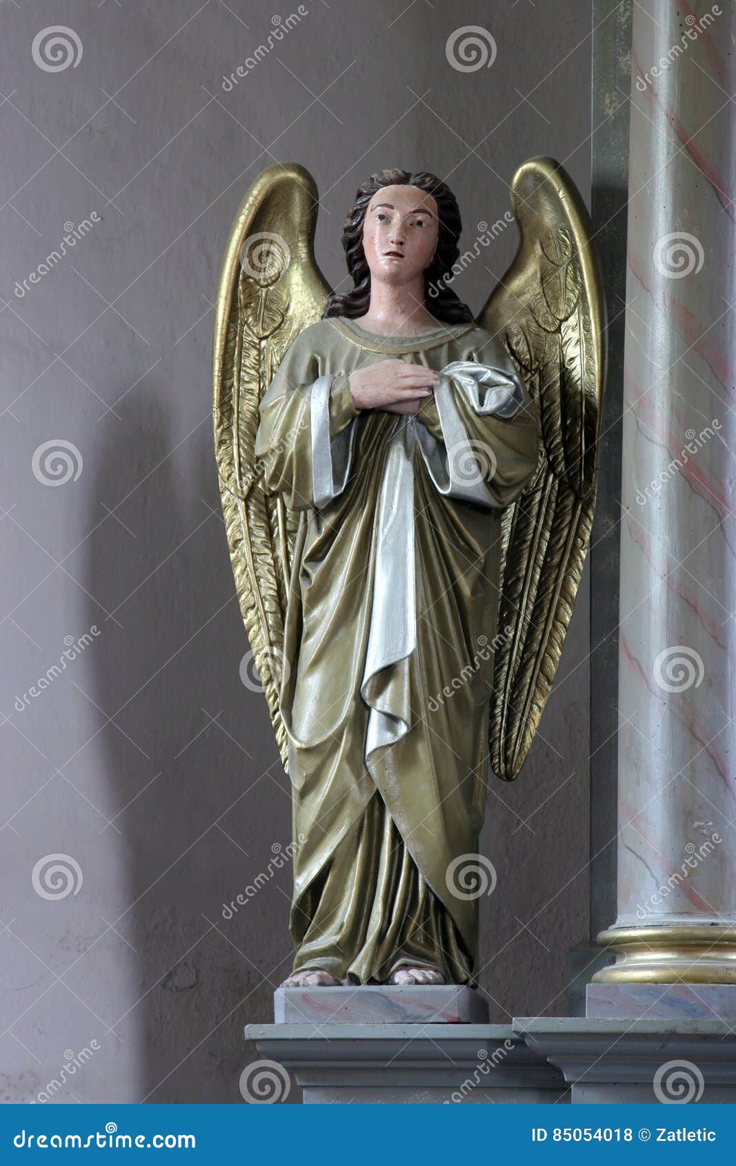Angel stock photo. Image of interior, altar, prayer, jesus - 85054018