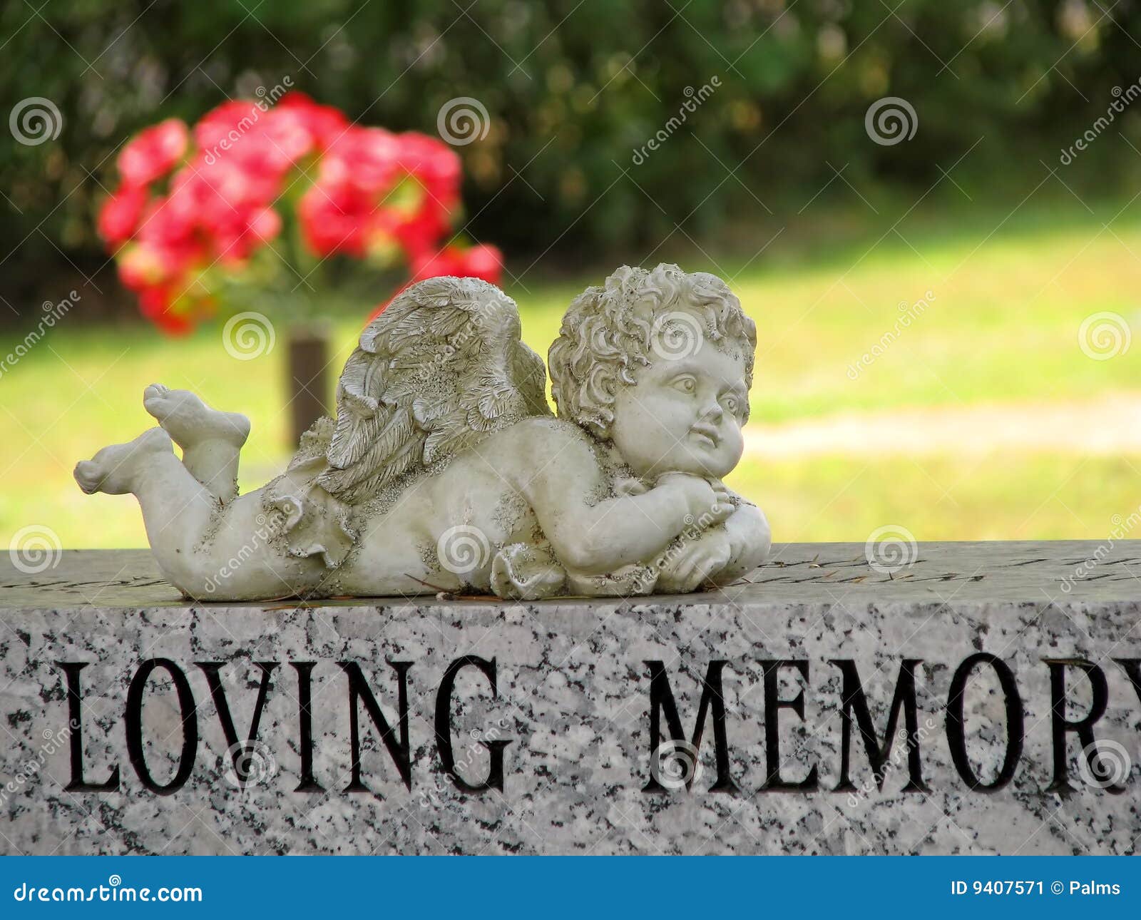 Angel statue on gravestone stock image. Image of grieve - 9407571