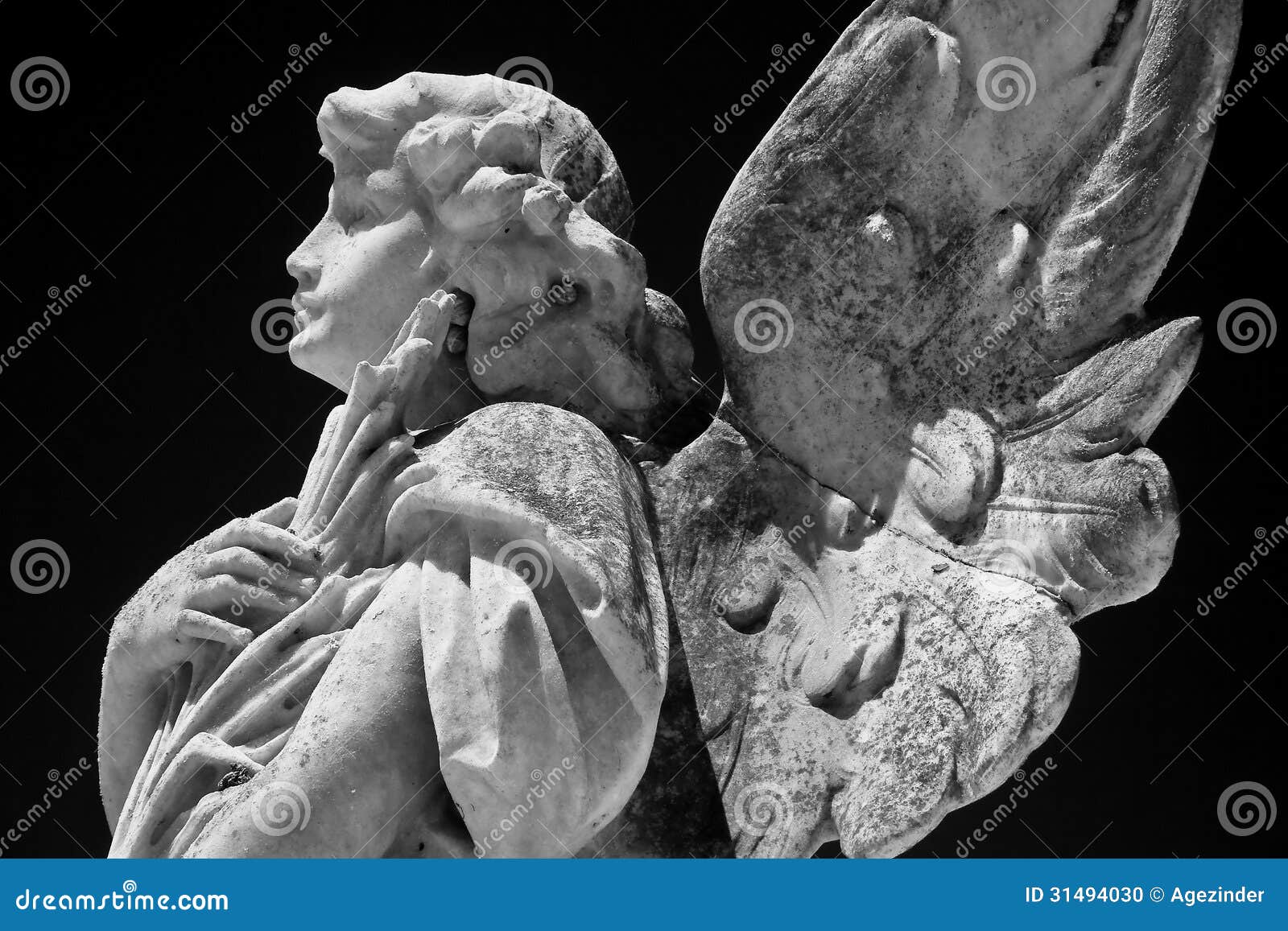 Angel statue stock photo. Image of hope, burial, holy - 31494030