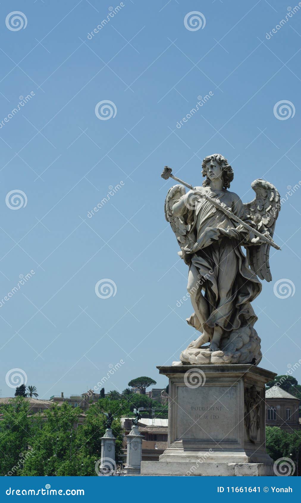 Angel statue in Rome stock image. Image of angel, italian - 11661641