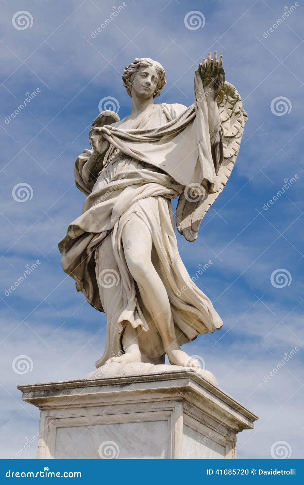 Angel statue, Rome, Italy stock photo. Image of ancient - 41085720