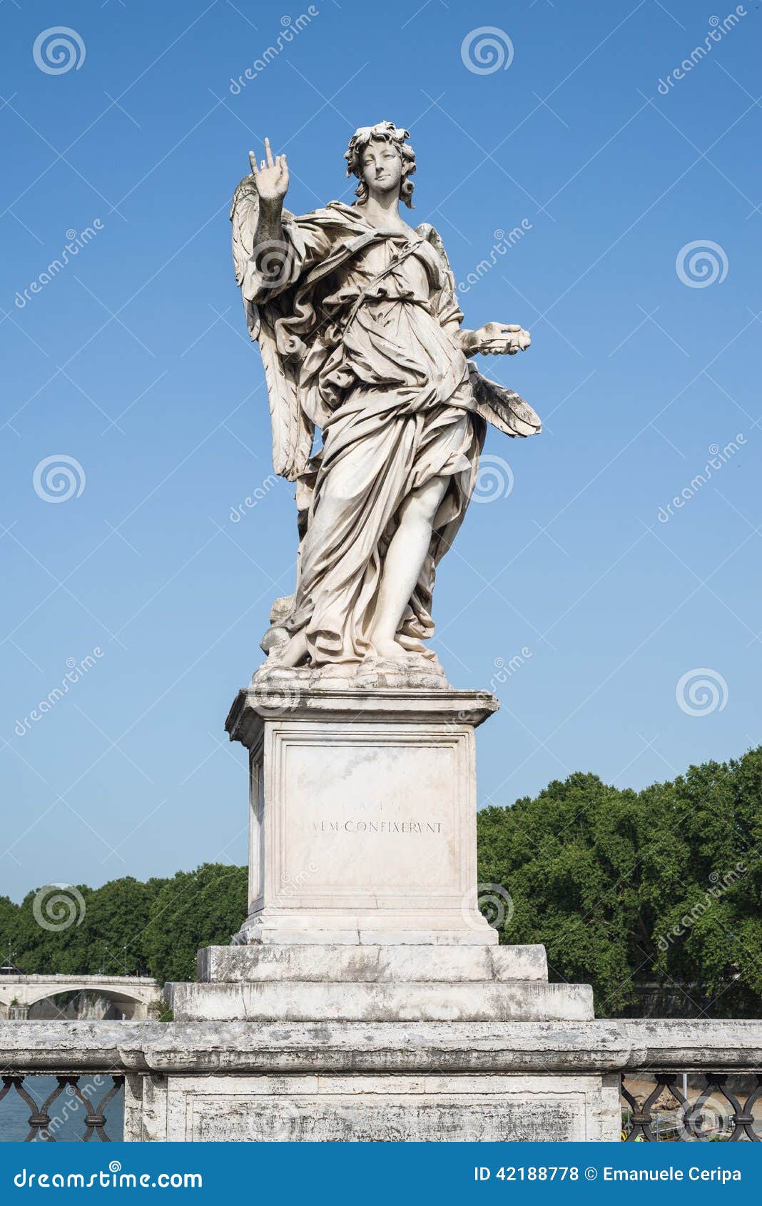 Angel statue in Rome stock photo. Image of feet, hands - 42188778