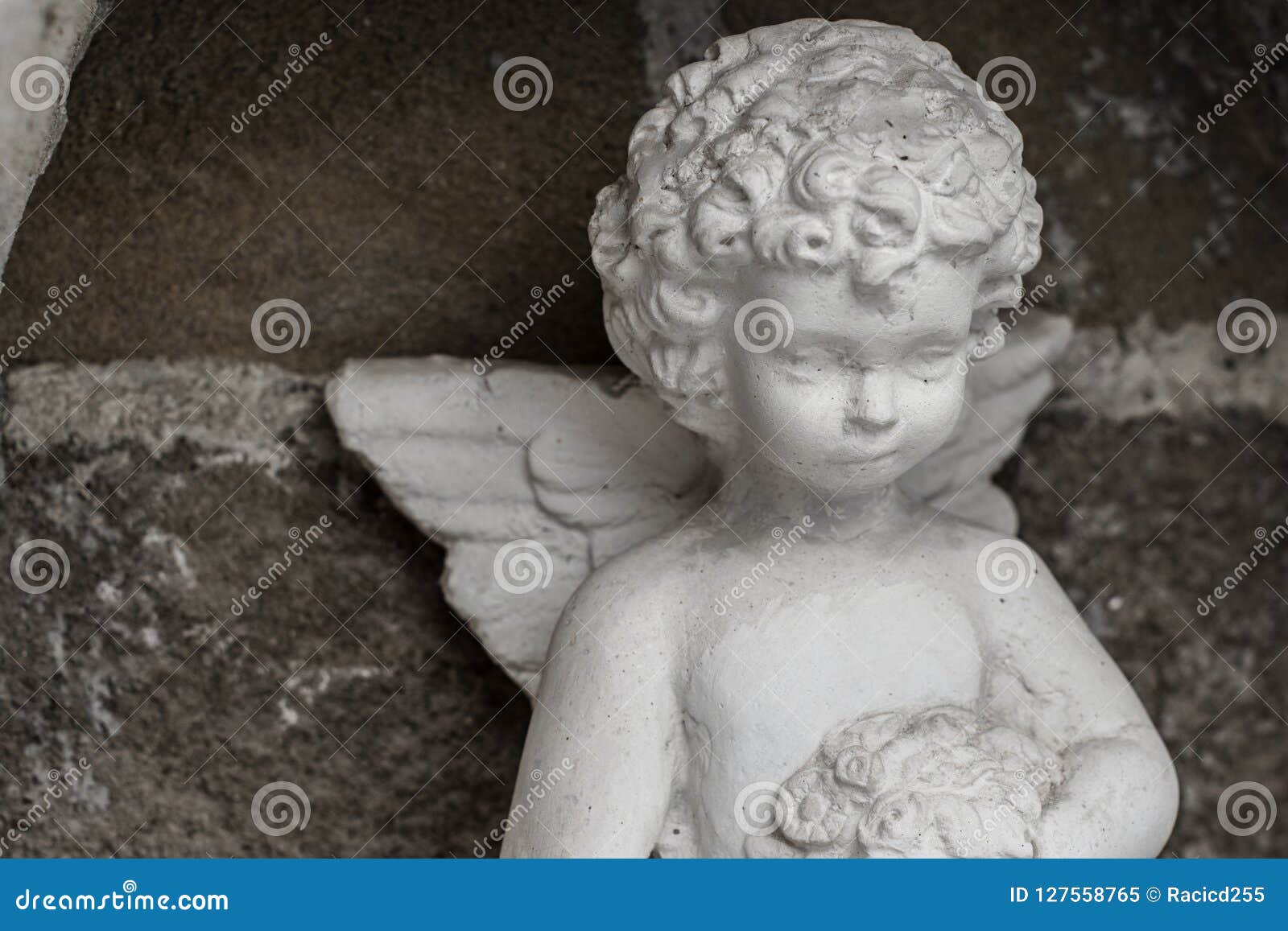 Angel statue stock image. Image of females, feathers - 127558765
