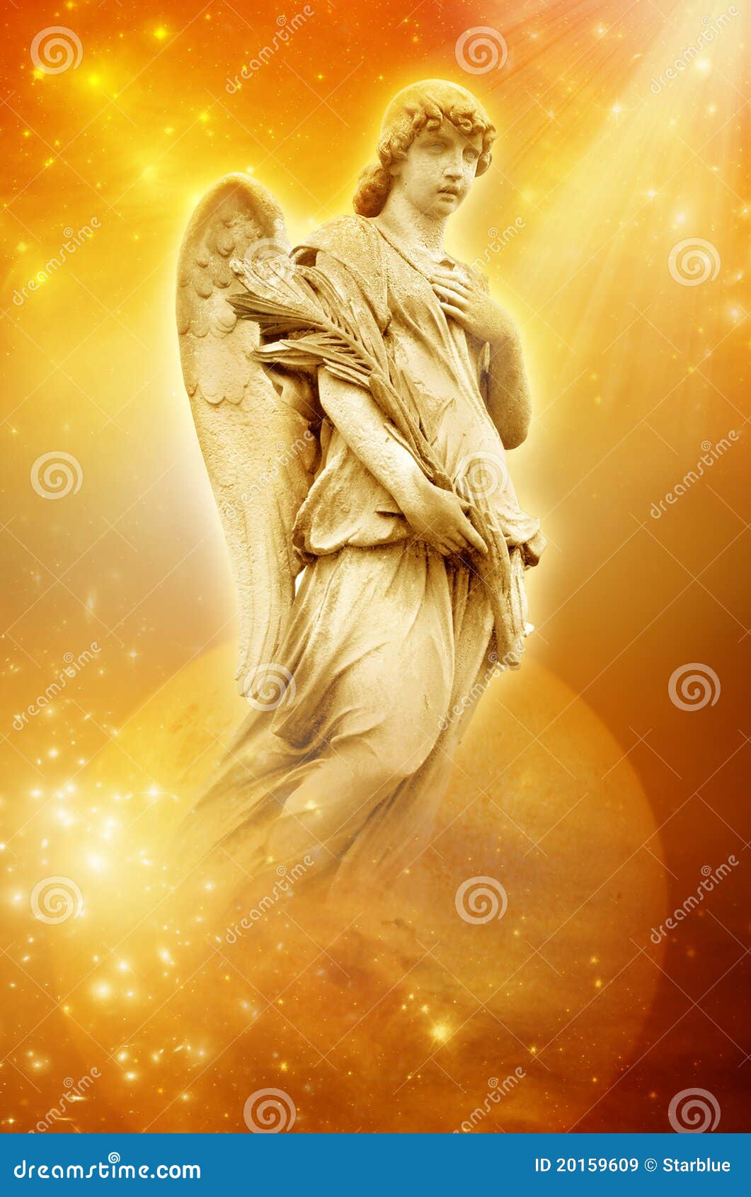 Angel of Sun stock illustration. Illustration of spiritual - 20159609
