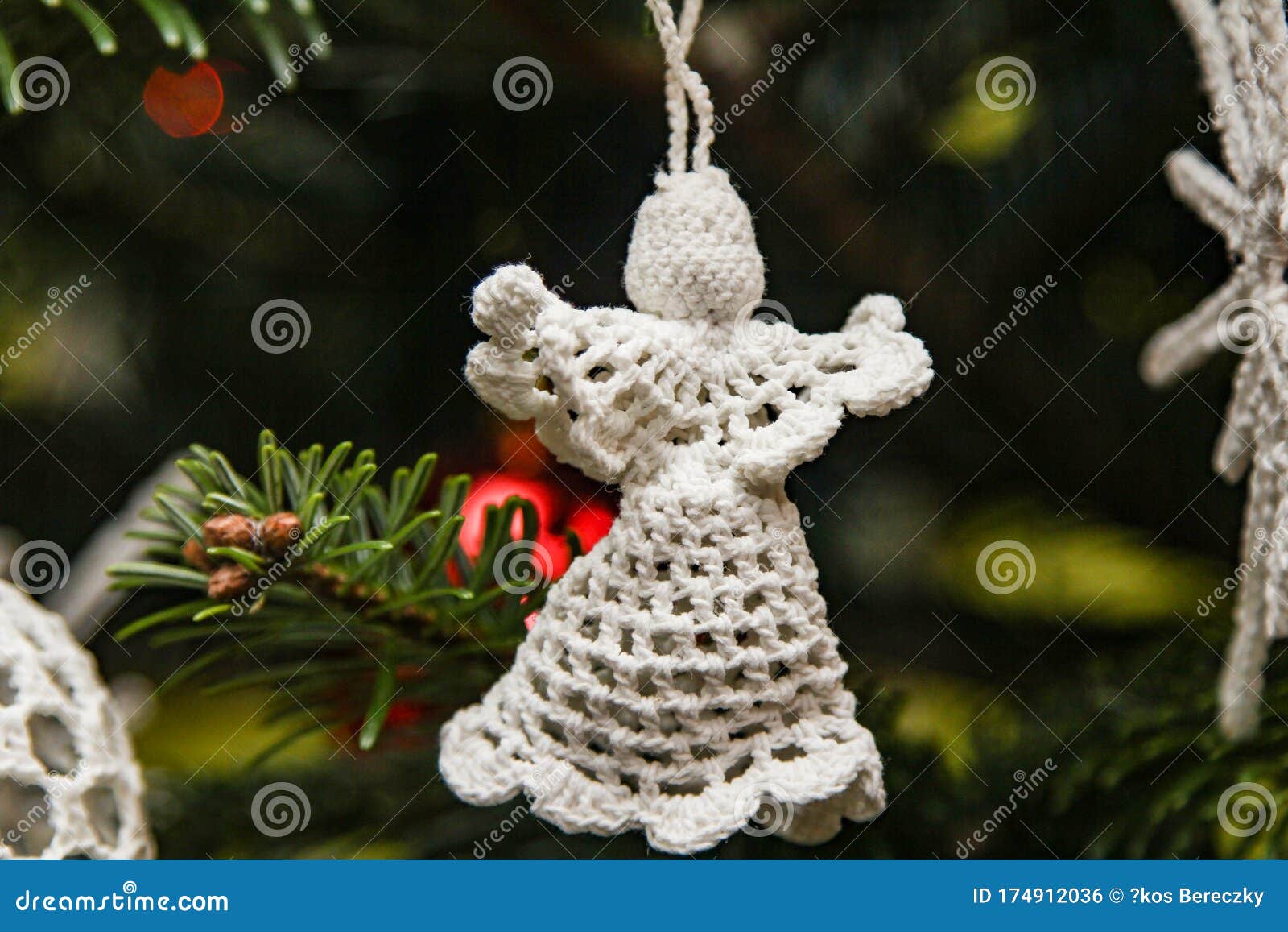 Angel on the tree stock photo. Image of christmas, holiday - 174912036