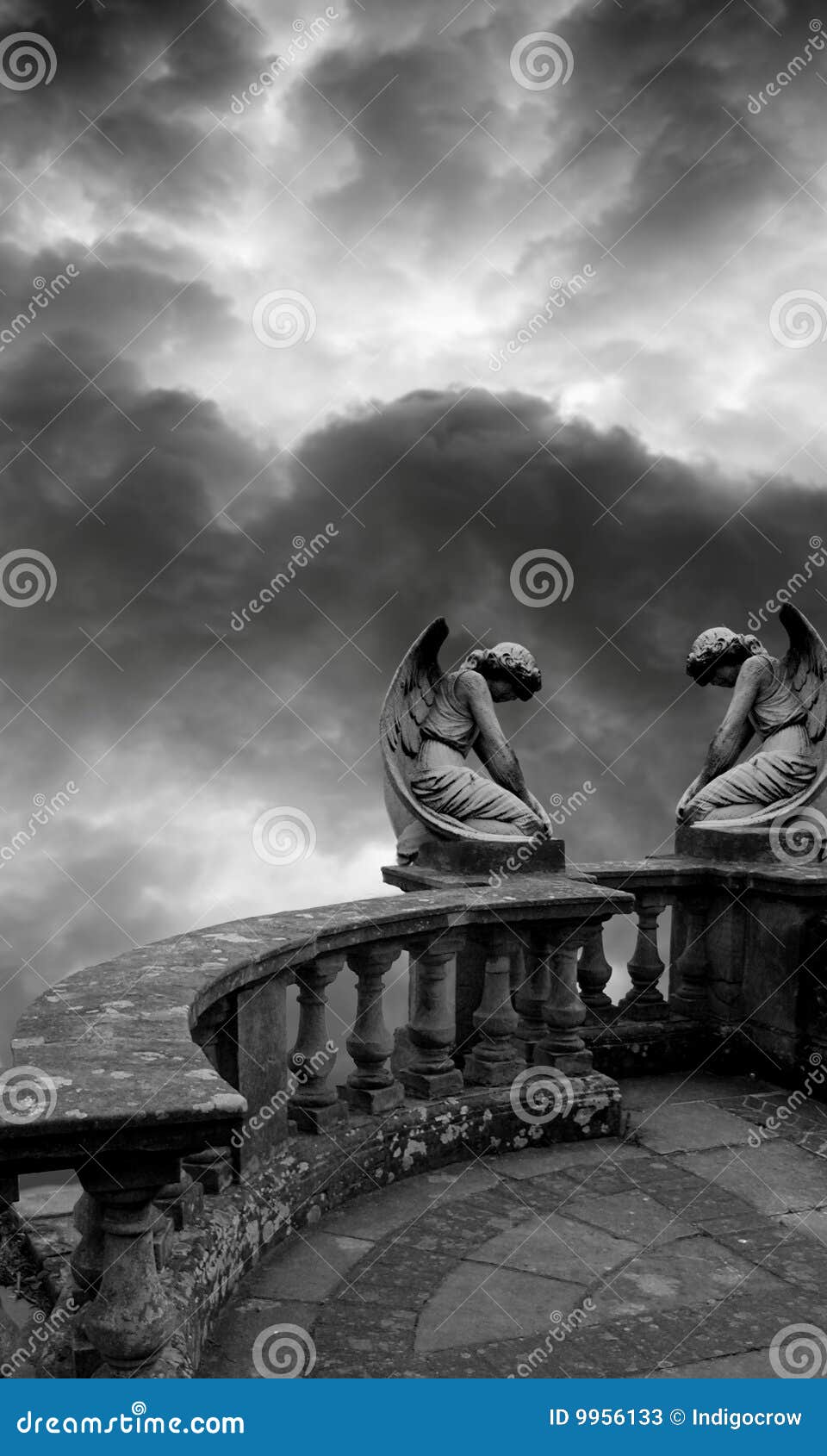 Angel View stock illustration. Illustration of railing - 9956133