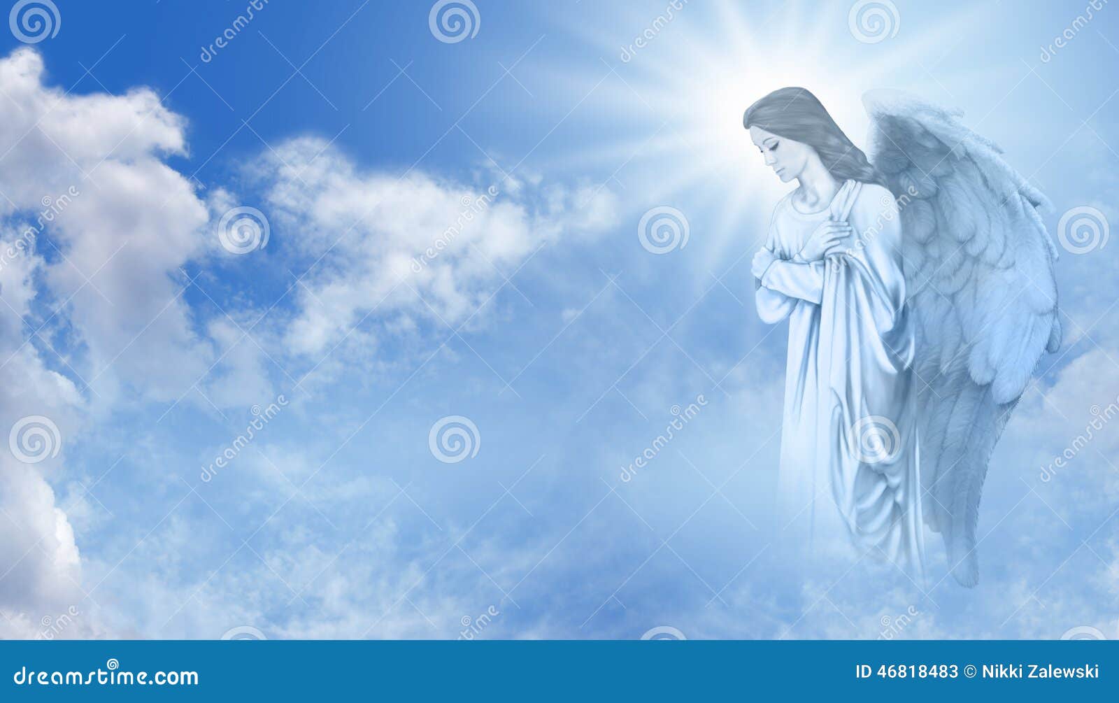 Angel Watching Over You stock abbildung. Illustration von göttlich ...