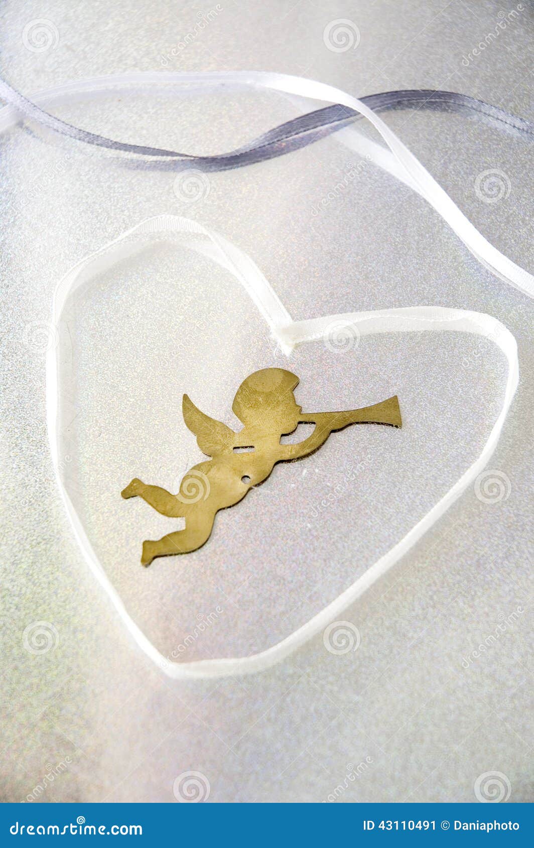 Angel in white heart stock image. Image of couple, cupid - 43110491