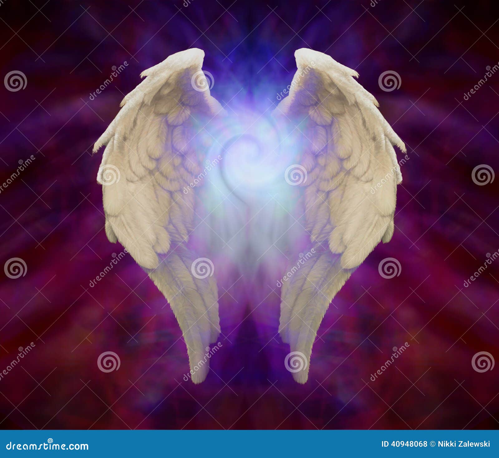 Angel Wings E Spirale Universale Illustrazione di Stock - Illustrazione ...