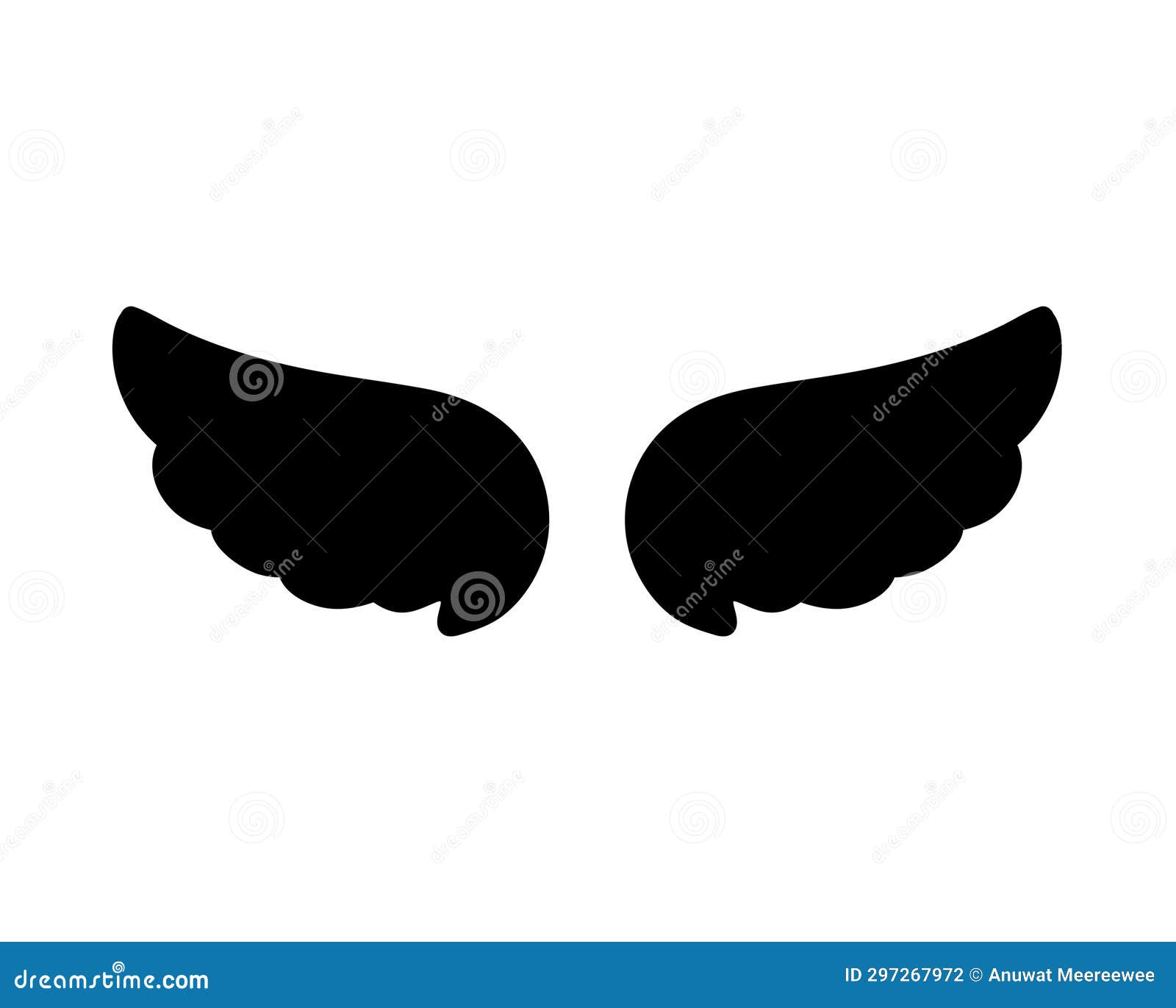 Angel Wings in Heaven Hawk Feather Wing Pattern Stock Vector ...