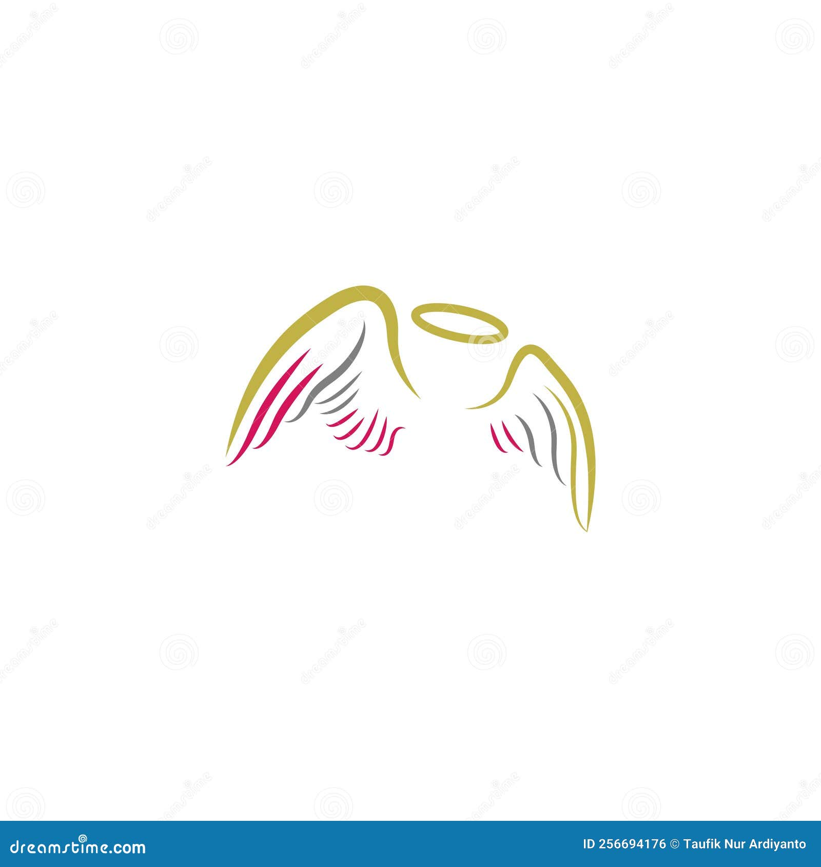 Angel Wings Icon Logo Design Stock Illustration - Illustration of bird ...