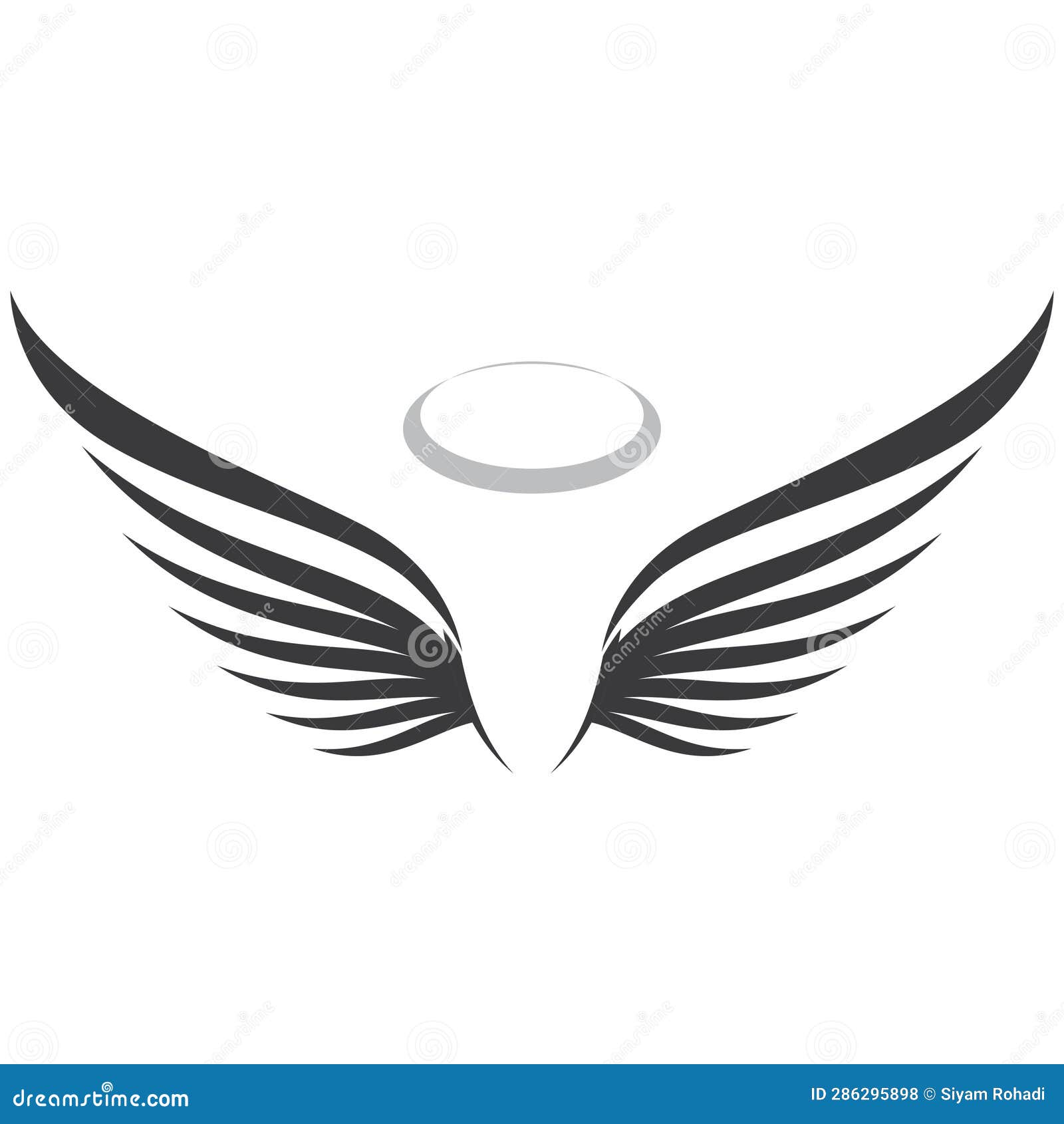 Angel wings logo stock vector. Illustration of wings - 286295898