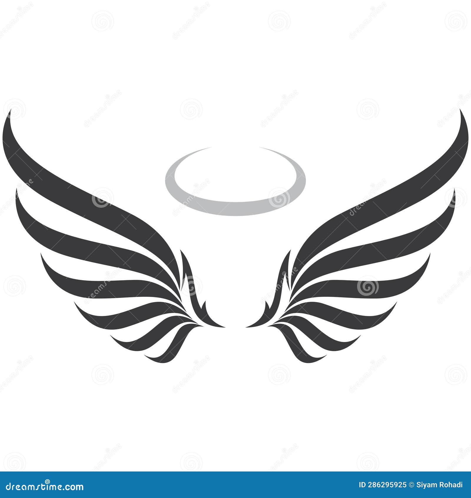 Angel wings logo stock vector. Illustration of icon - 286295925