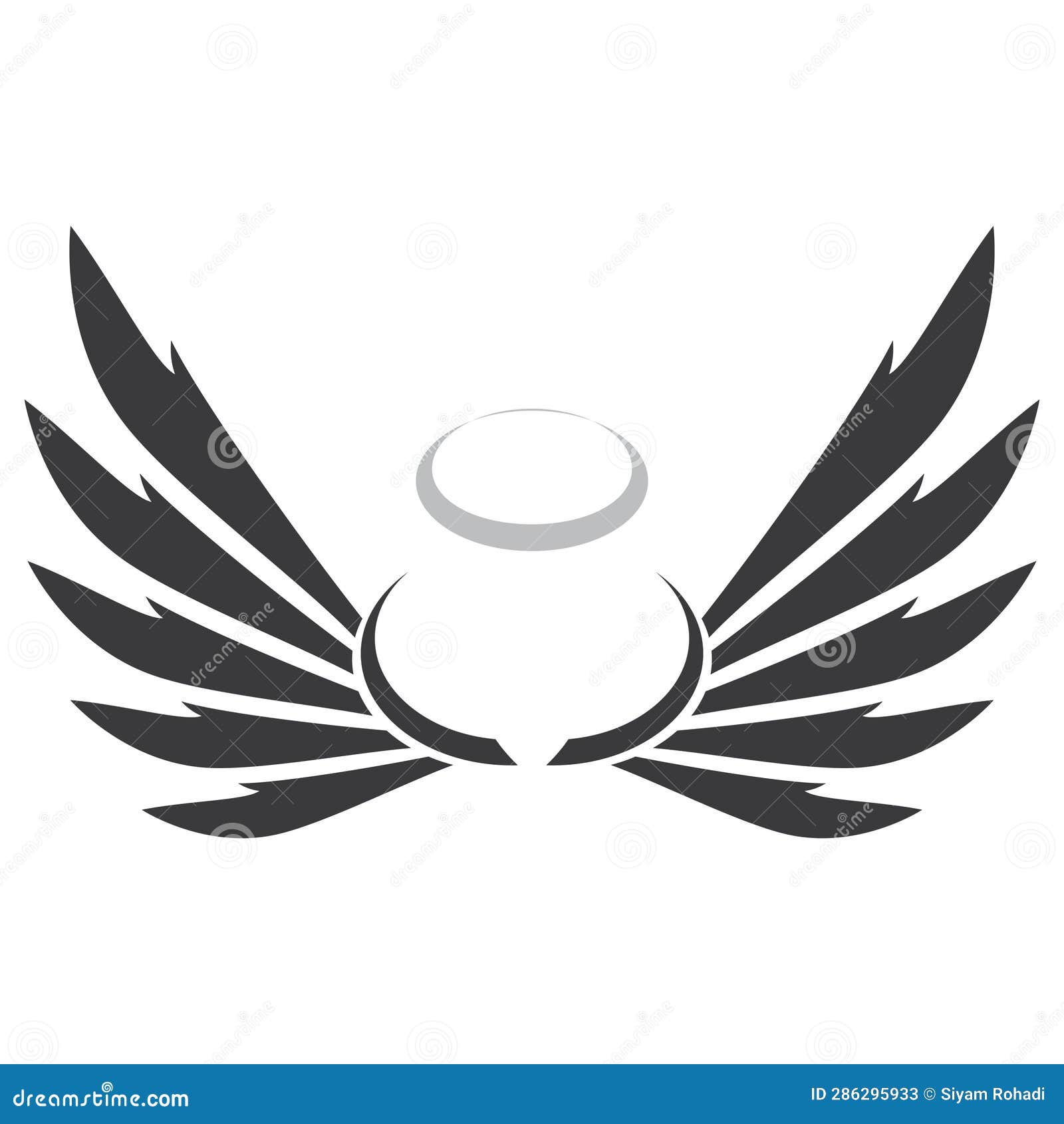 Angel wings logo stock vector. Illustration of modern - 286295933