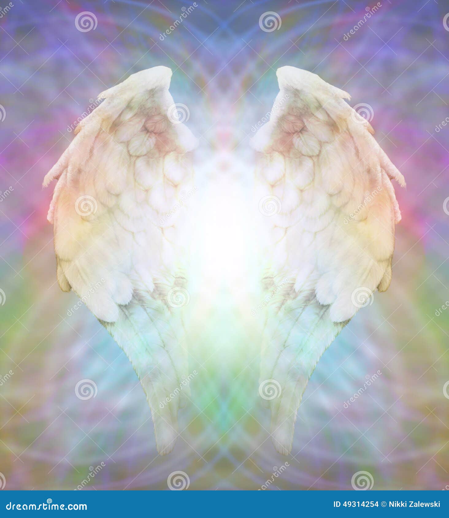 Angel Wings Op Multicolored Matrijsweb Stock Illustratie - Illustration ...