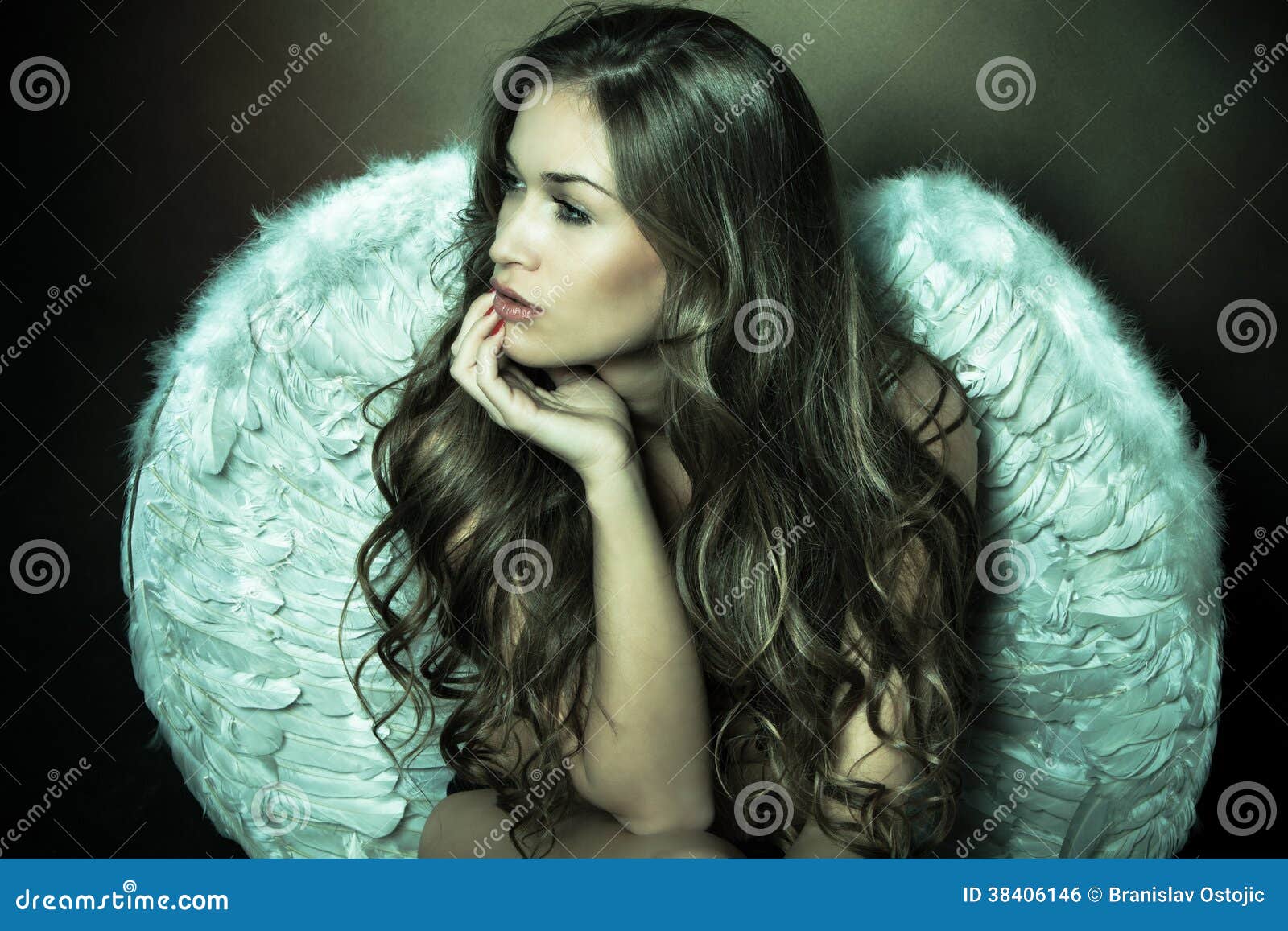 Angel Woman Praying Royalty-Free Stock Photography | CartoonDealer.com ...