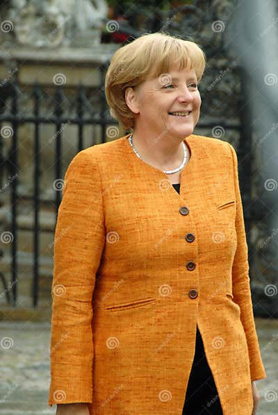 Angela Merkel editorial stock image. Image of gdanska - 7556439