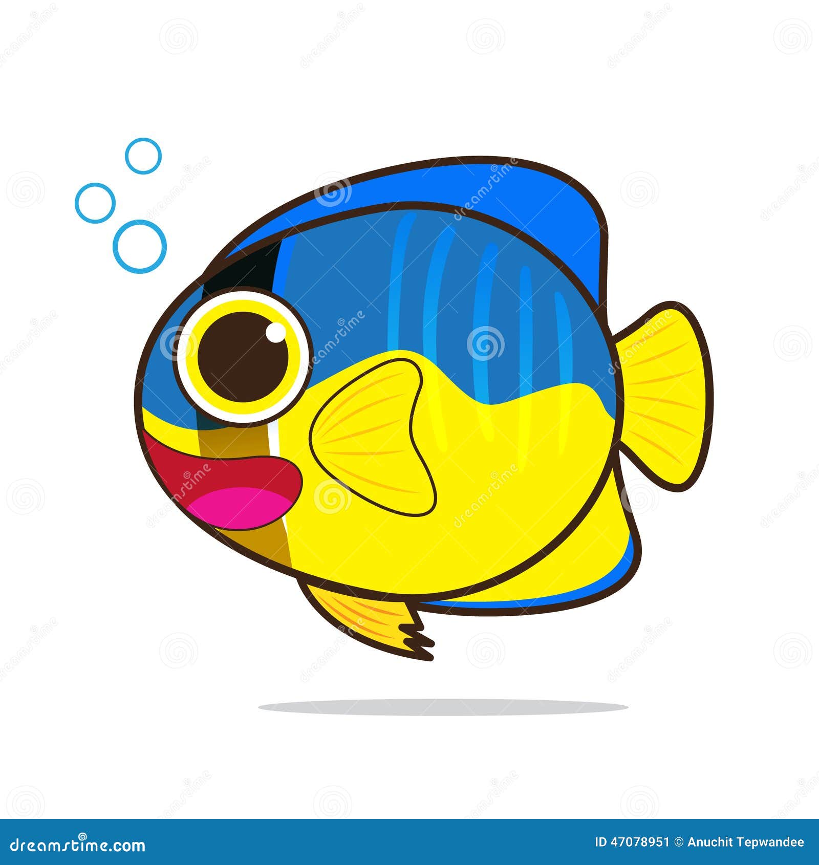 Angelfish Cartoon Aquarium Fish Vector Illustration | CartoonDealer.com ...