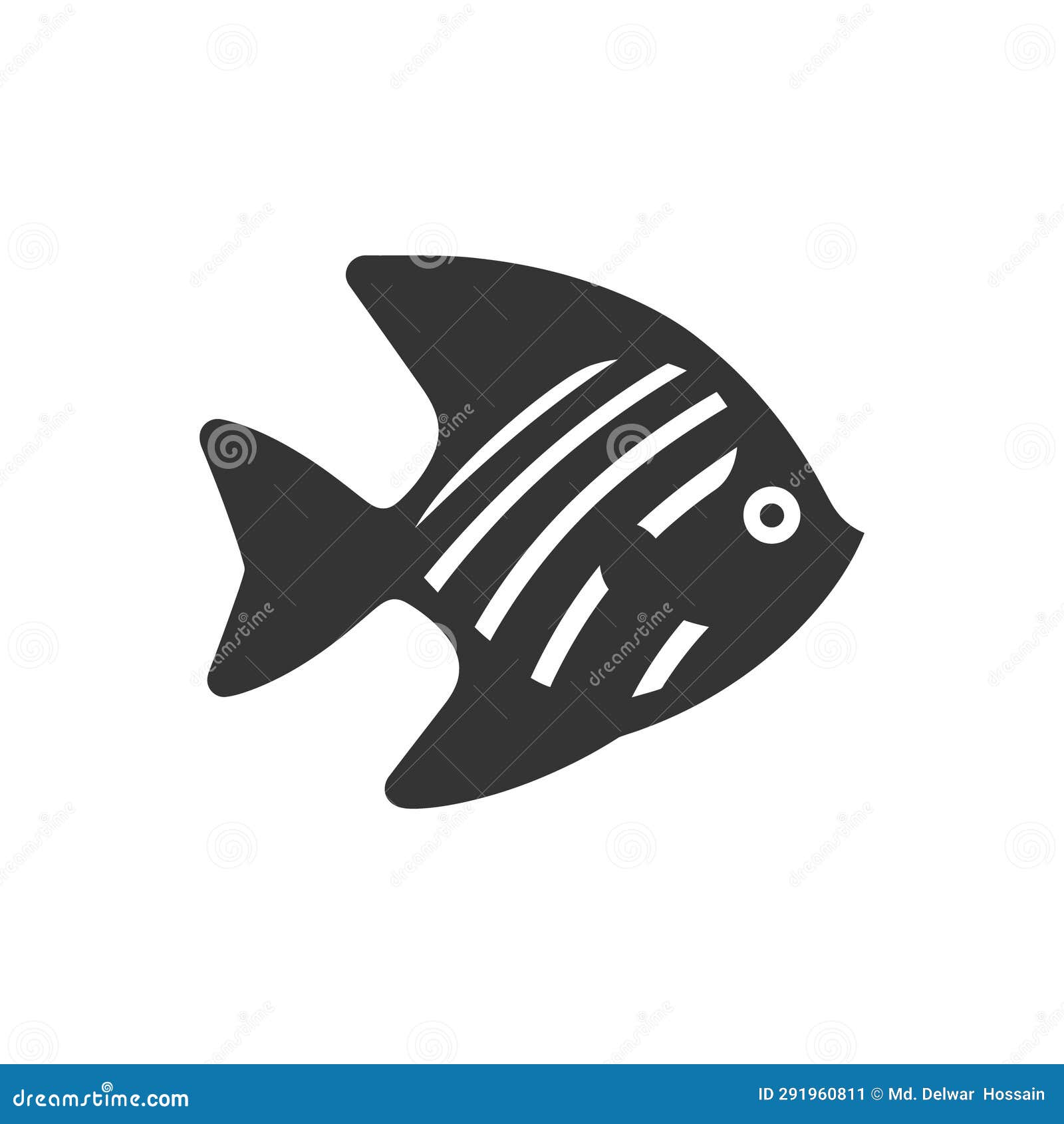 Angelfish icon stock illustration. Illustration of text - 291960811