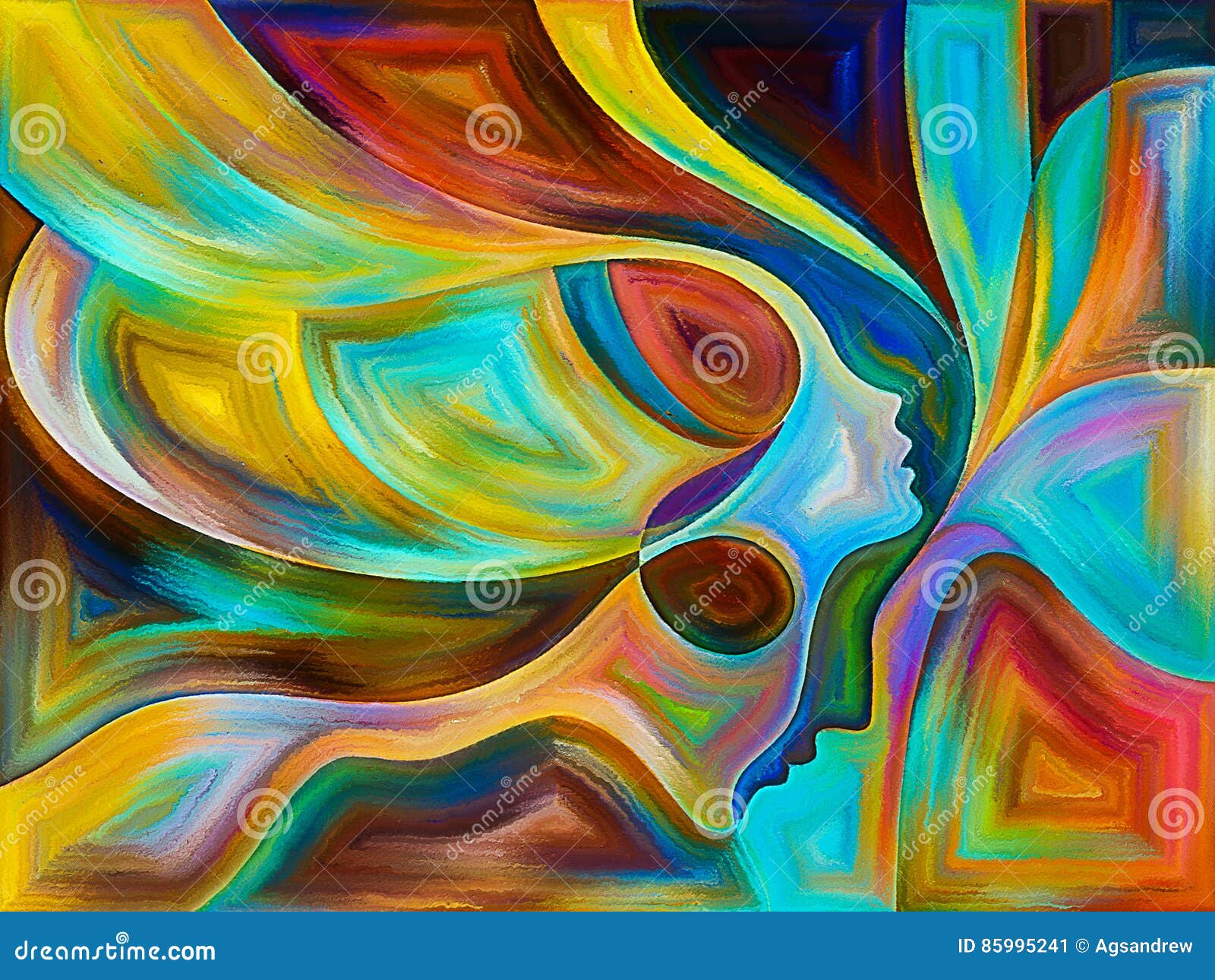 Angeli di colore illustrazione di stock. Illustrazione di disegno ...