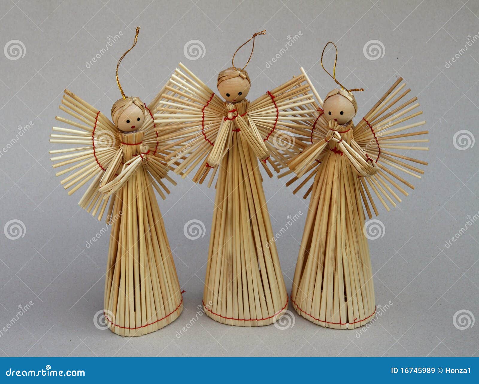 Angeli Di Natale Della Paglia Immagine Stock - Immagine di gioia ...