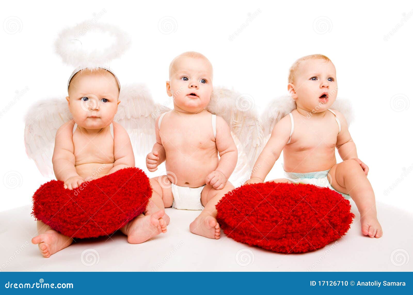 Angelic babies stock photo. Image of friends, love, heart - 17126710