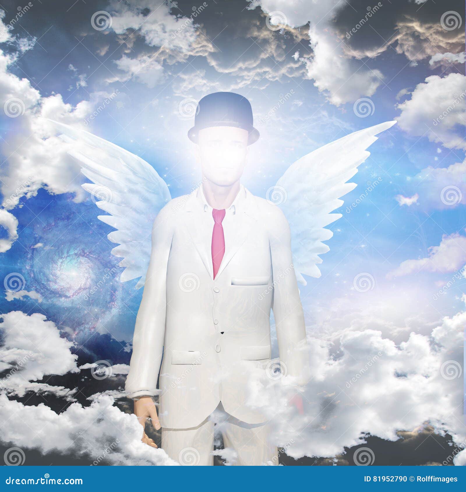 Angelic being stock illustration. Illustration of glowing - 81952790