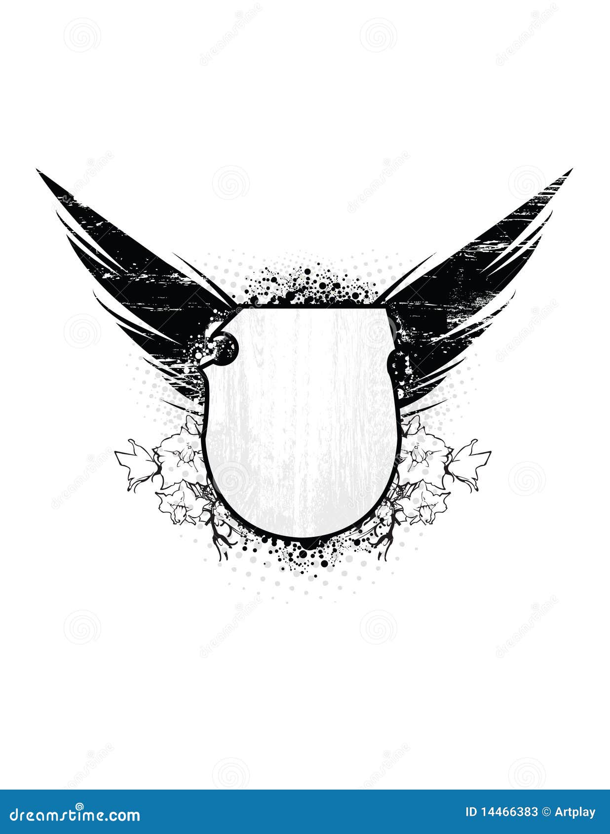 Angelic Shield stock vector. Illustration of area, triumph - 14466383