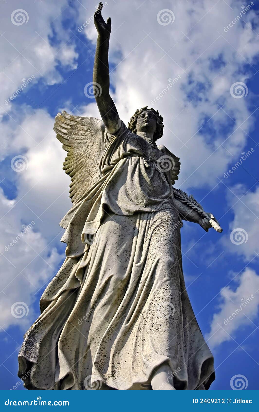 Angelic victory statue stock photo. Image of destination - 2409212