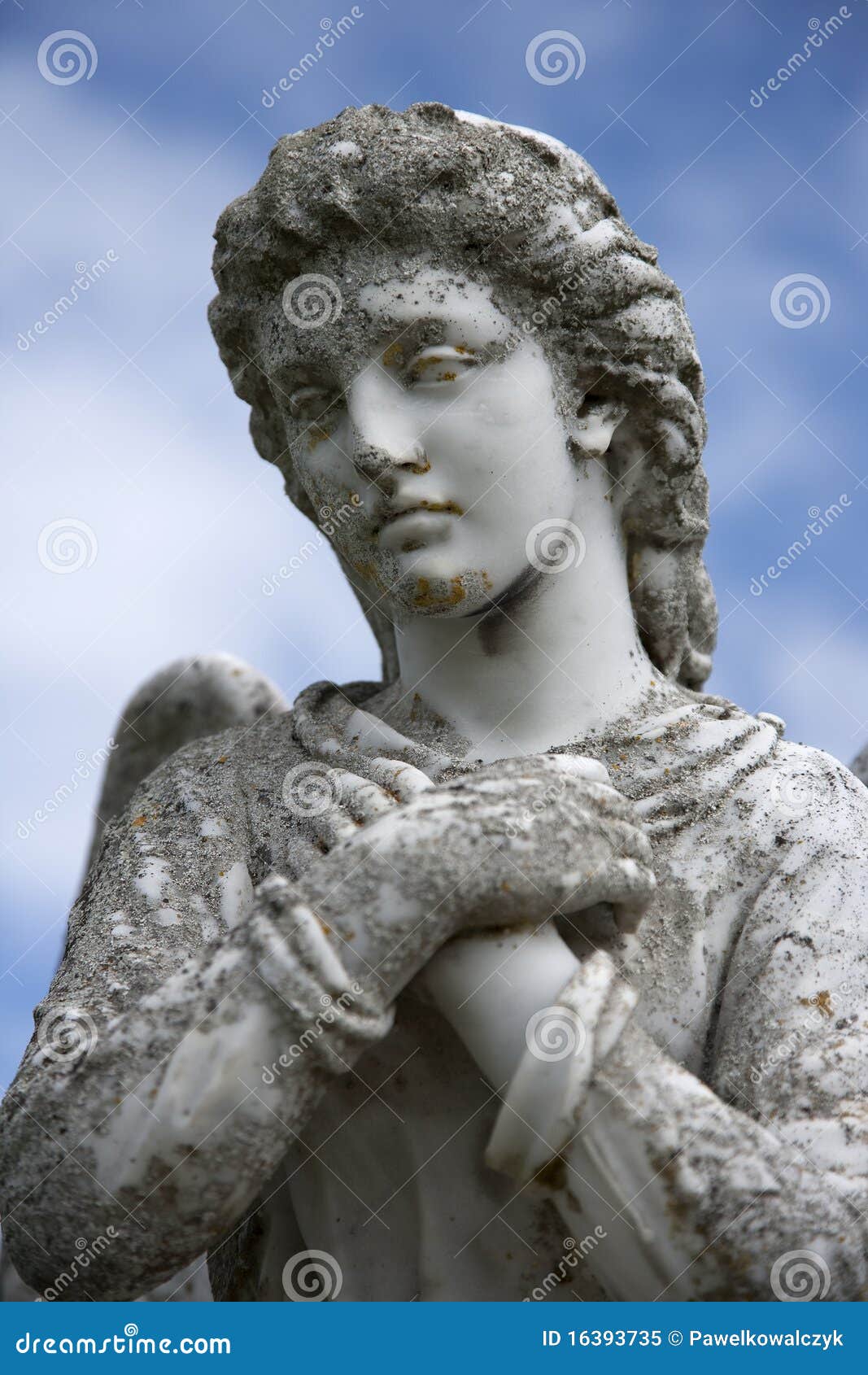 Angelo immagine stock. Immagine di osservare, statua - 16393735