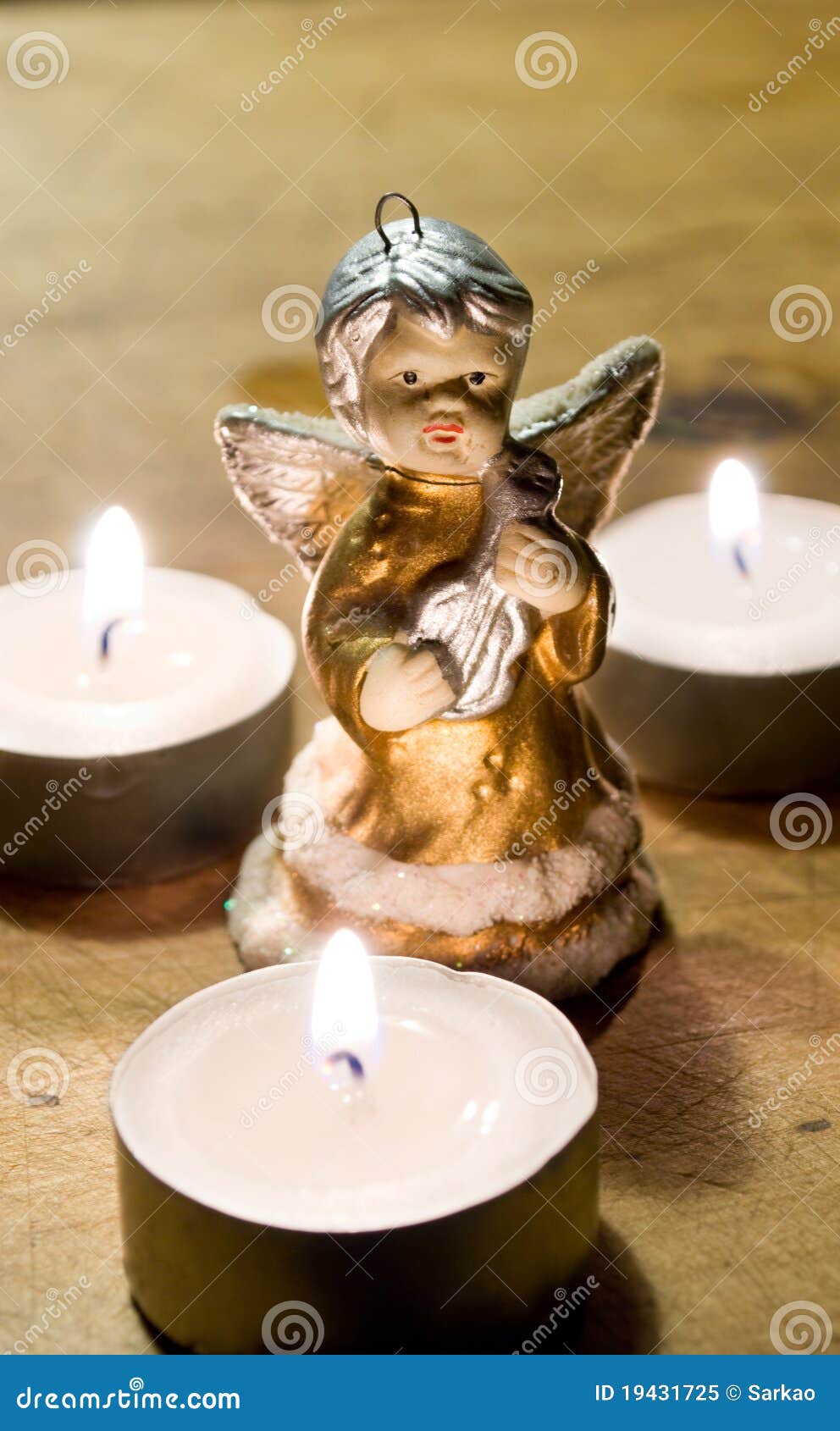 Angelo immagine stock. Immagine di candela, luce, festa - 19431725