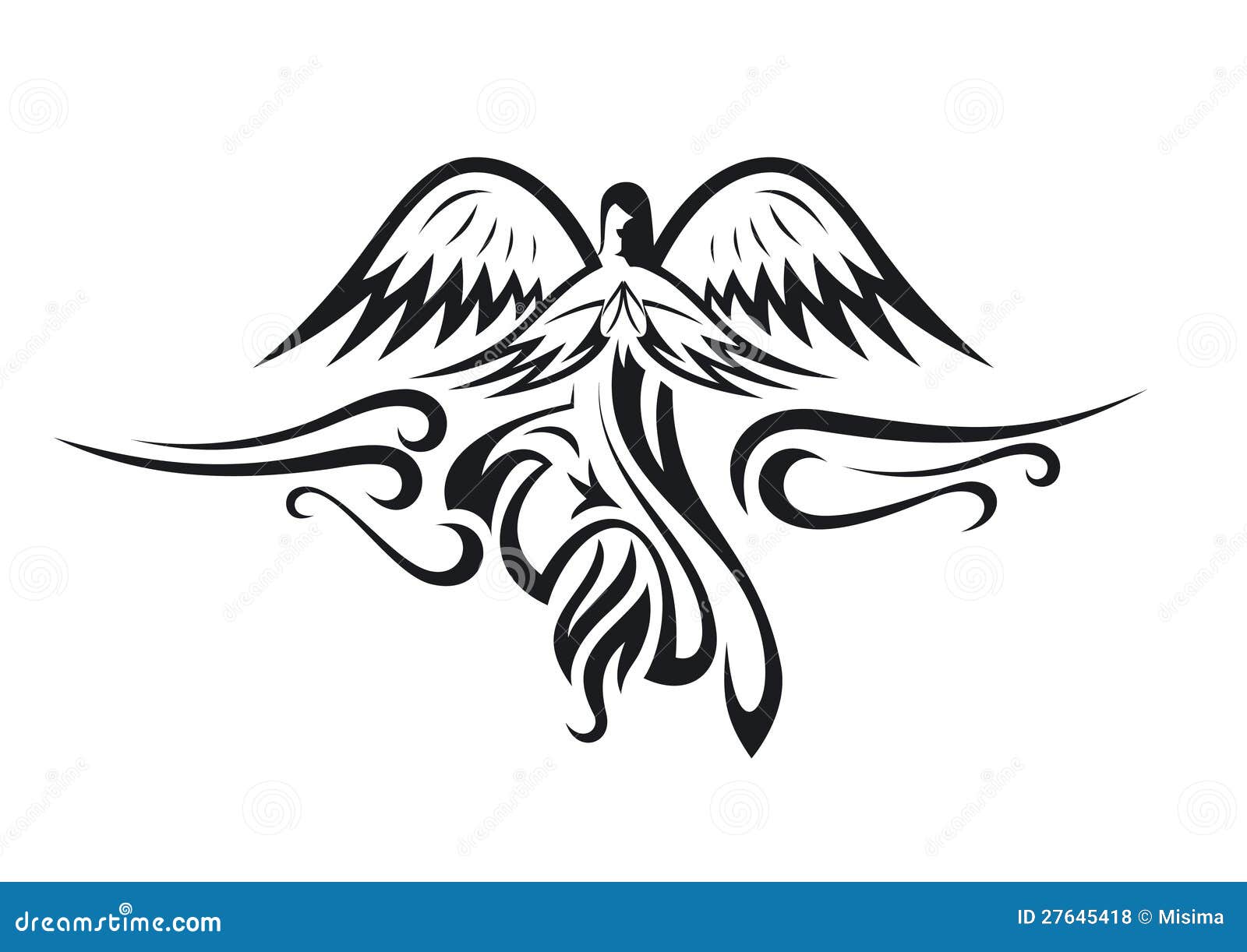 Angelo illustrazione vettoriale. Illustrazione di creatività - 27645418