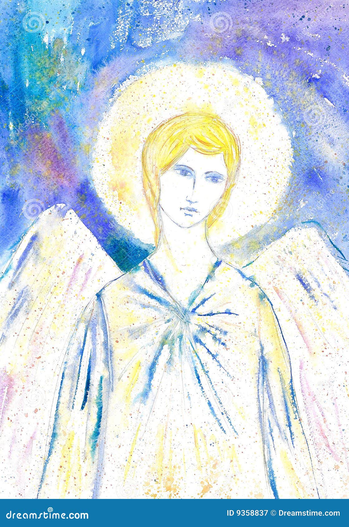 Angelo illustrazione di stock. Illustrazione di angelo - 9358837