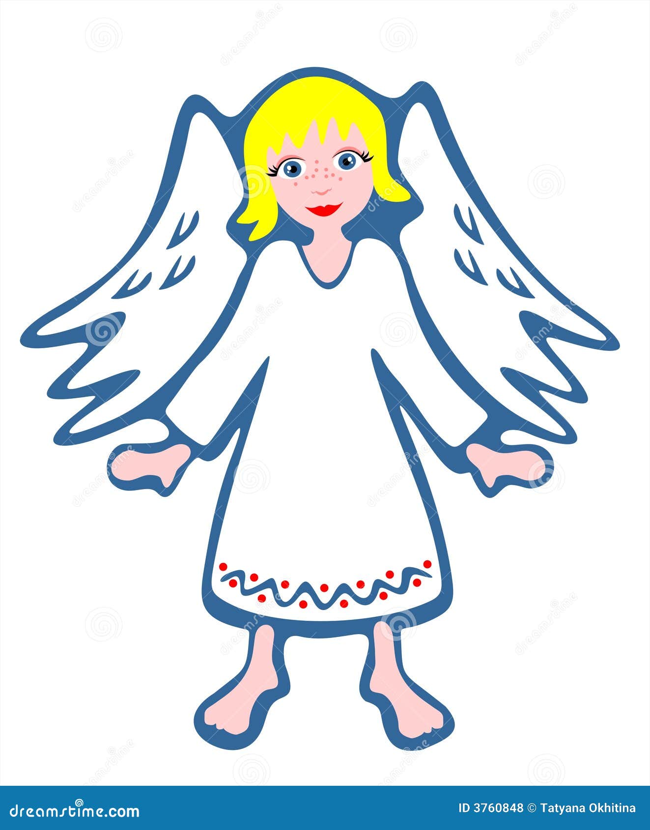Angelo bianco illustrazione vettoriale. Illustrazione di pulito - 3760848