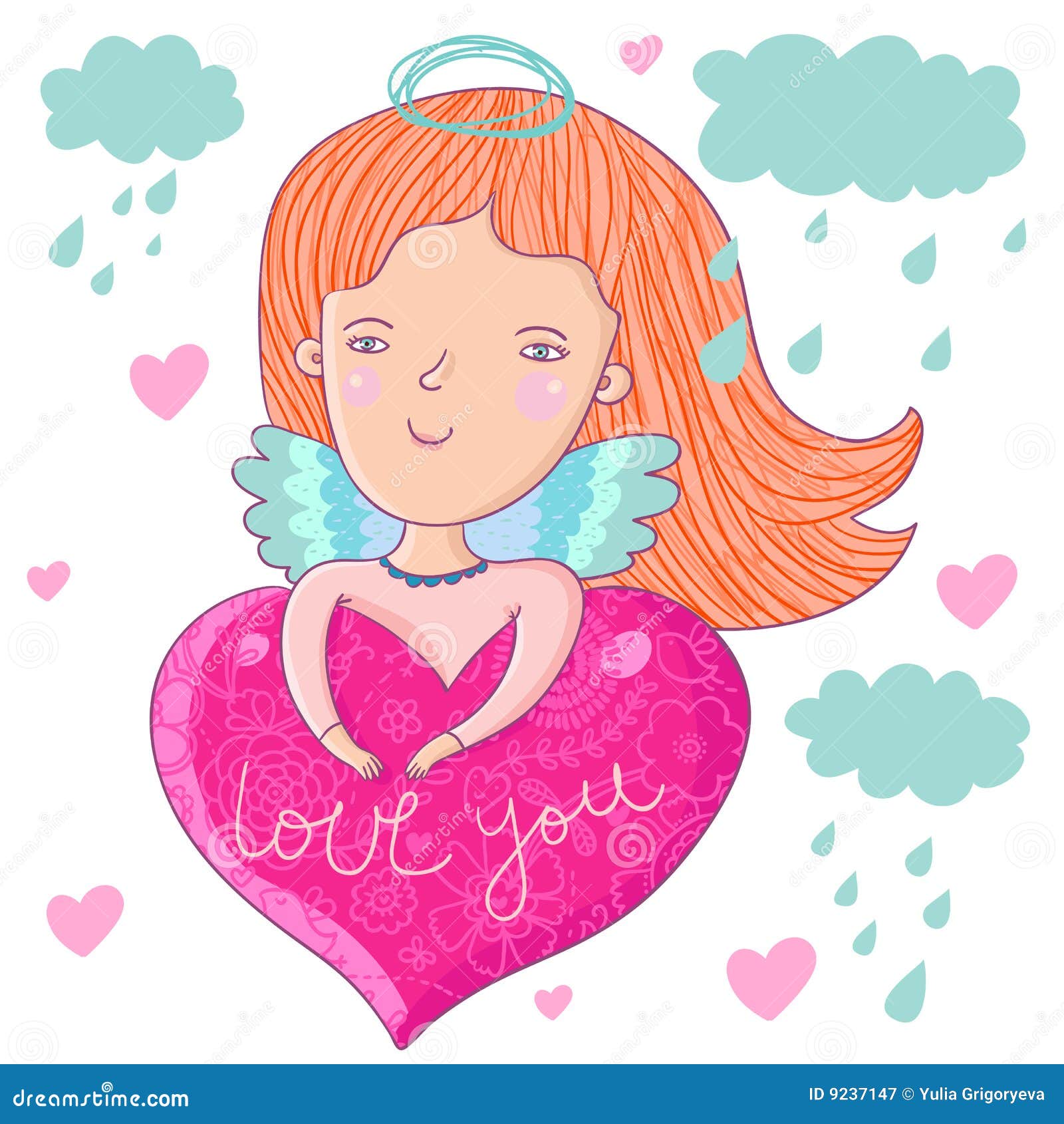 Angelo di amore illustrazione vettoriale. Illustrazione di disegno ...