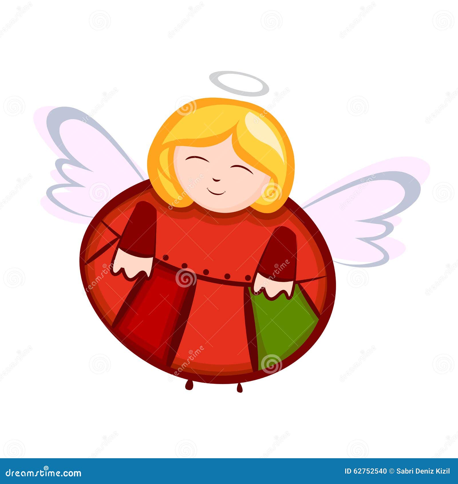 Angelo di natale illustrazione vettoriale. Illustrazione di mascherina ...