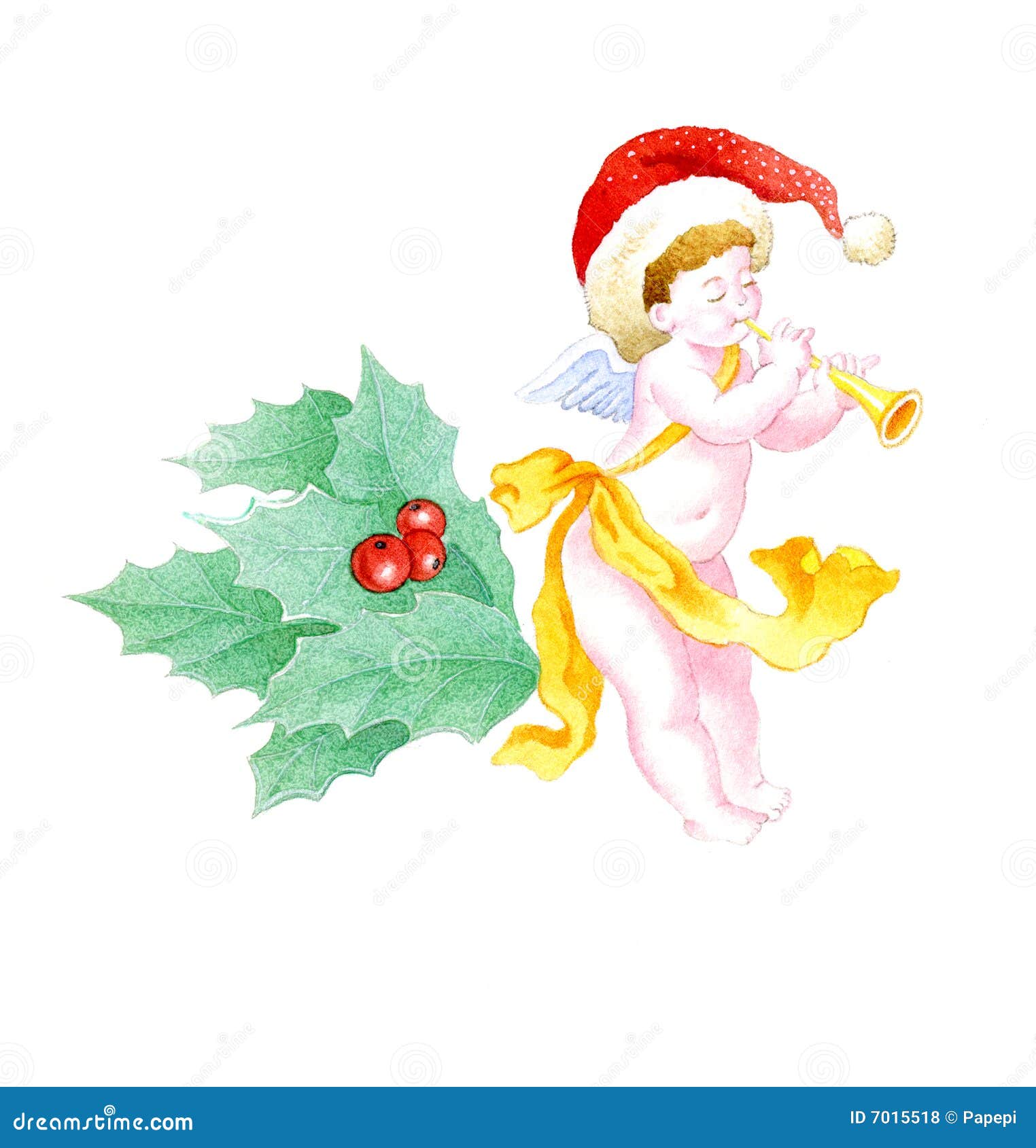 Angelo di natale illustrazione di stock. Illustrazione di rosso - 7015518