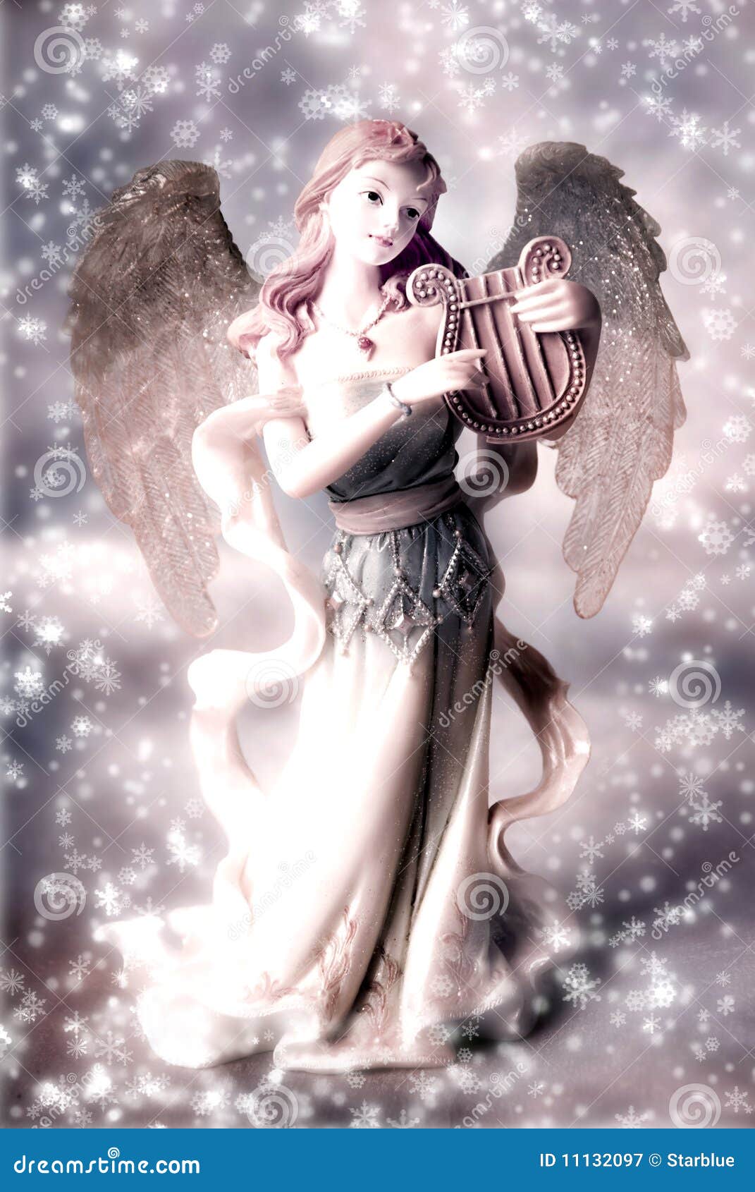 Angelo Di Natale Nei Retro Colori Immagine Stock - Immagine di luce ...