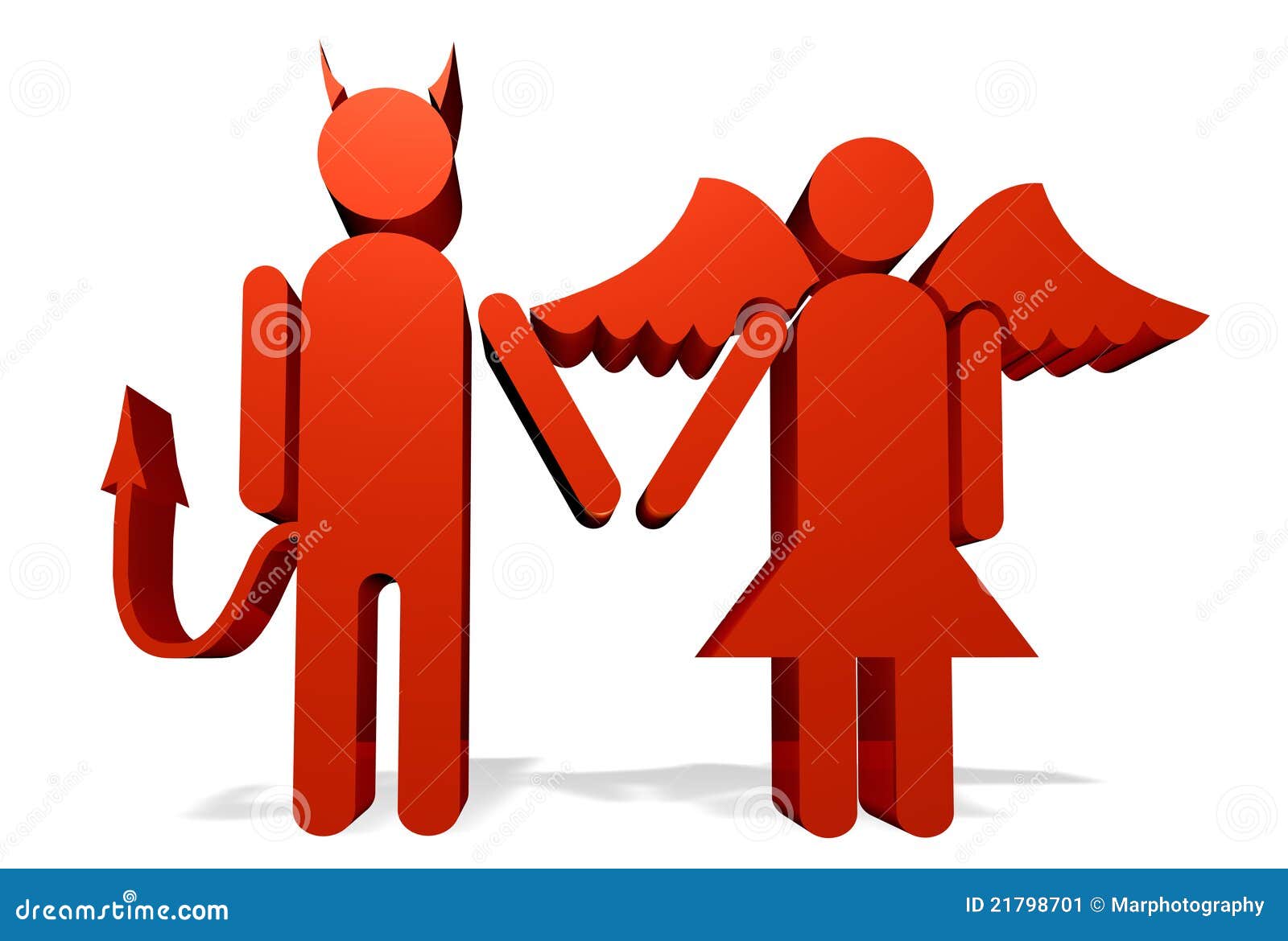 Angelo e demone illustrazione di stock. Illustrazione di celebri - 21798701