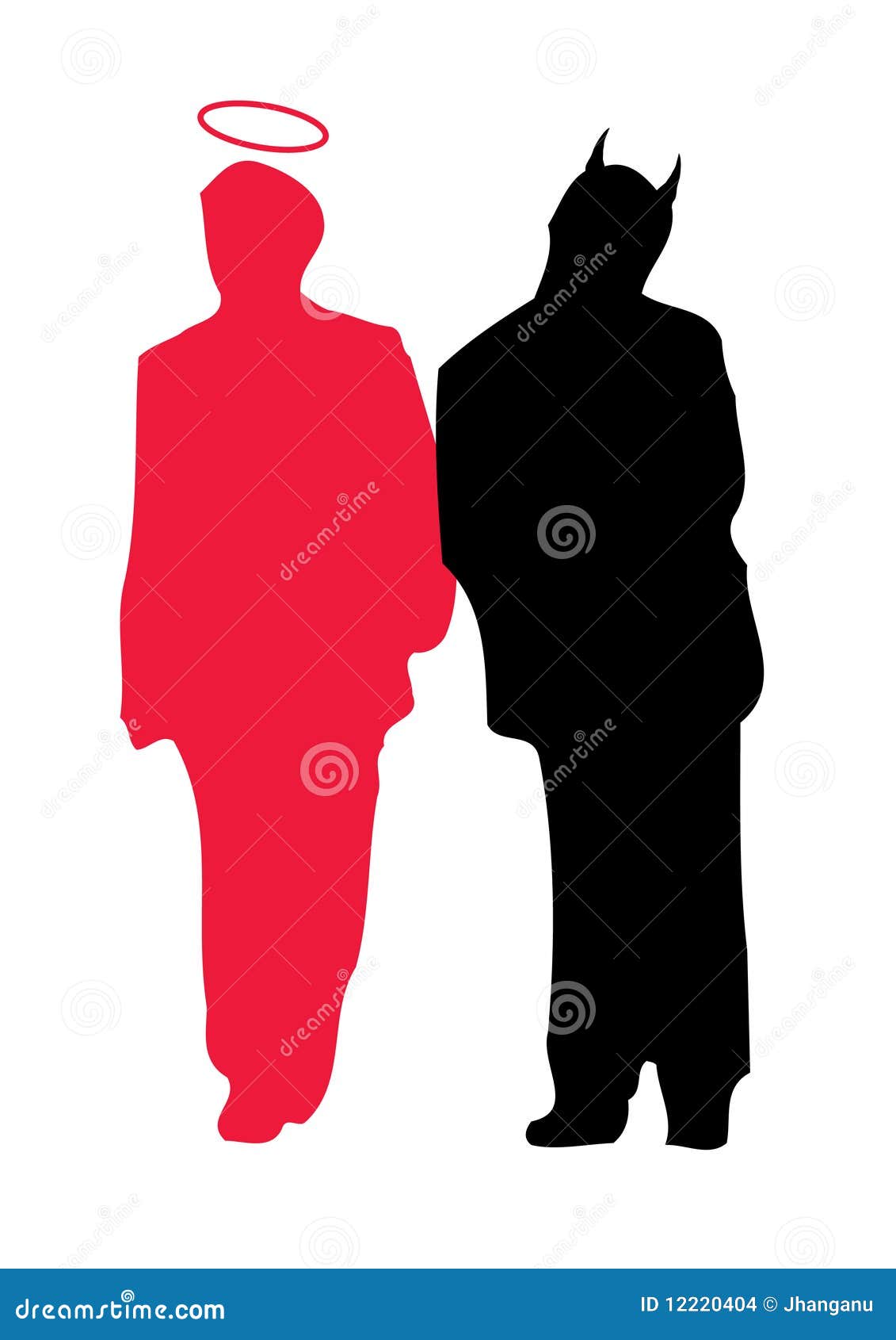 Angelo E Diavolo Di Vettore Illustrazione Vettoriale - Illustrazione di ...