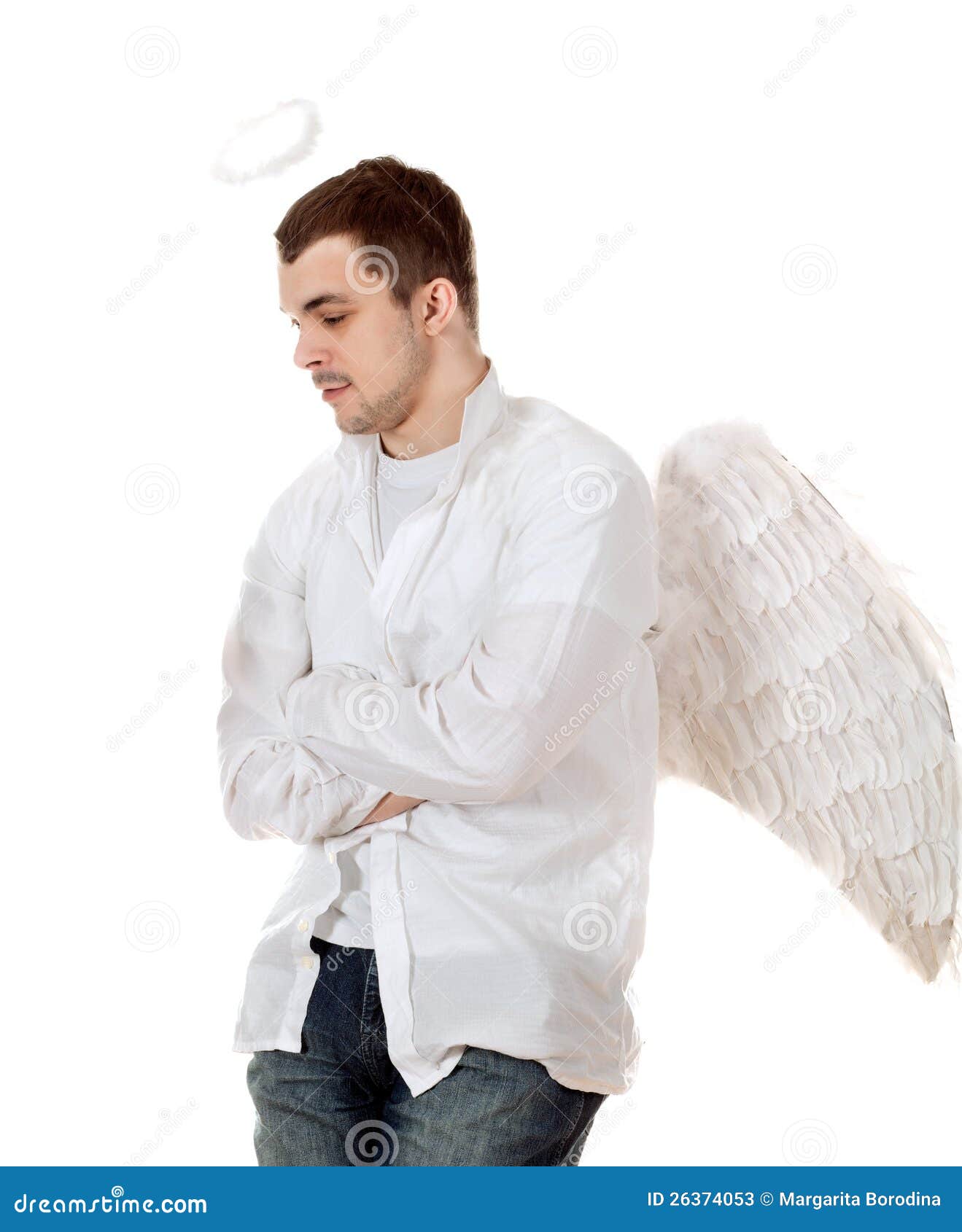 Angelo maschio bello. immagine stock. Immagine di modello - 26374053